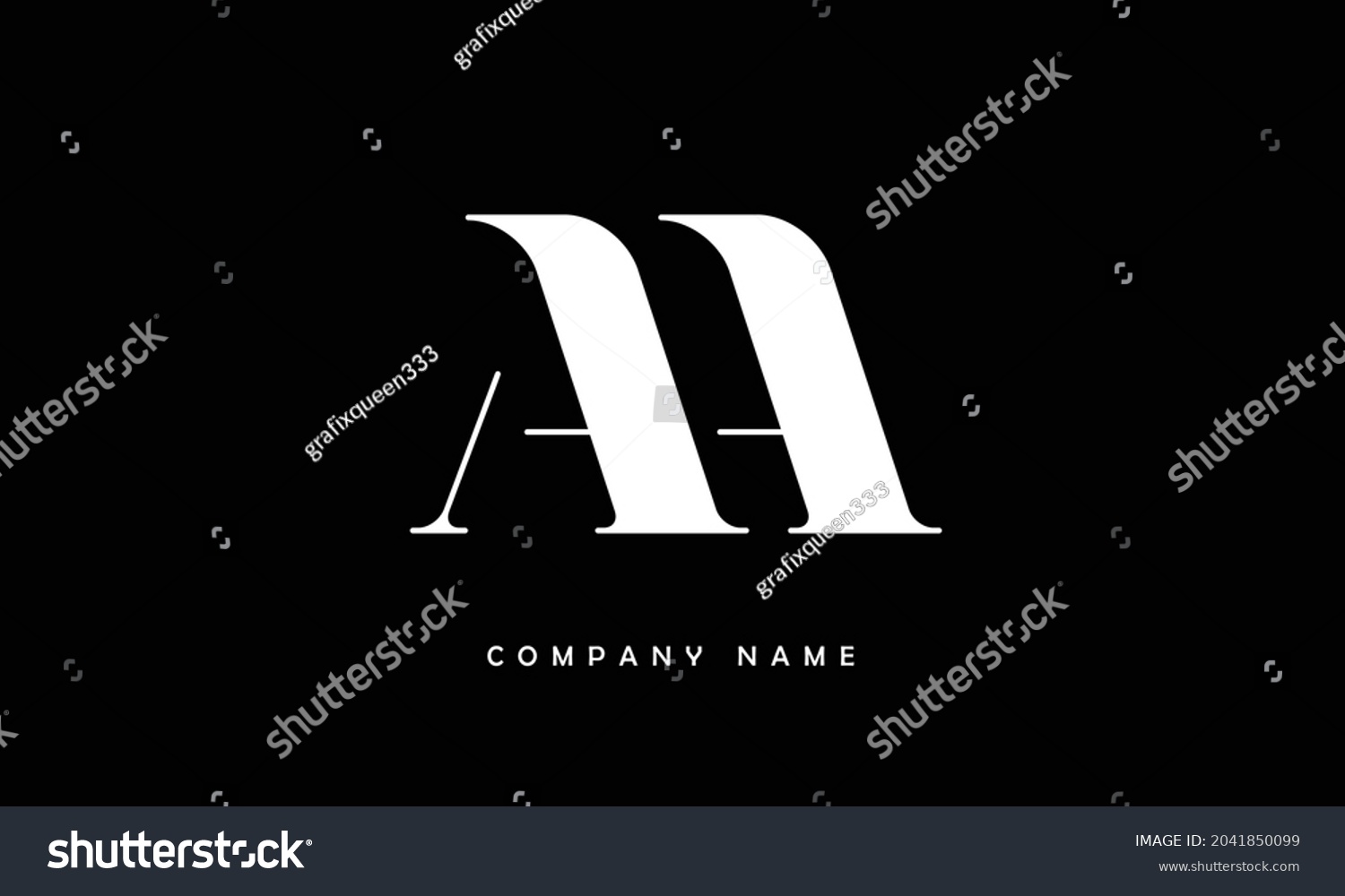 Aa Alphabets Letters Logo Monogram: vetor stock (livre de direitos ...