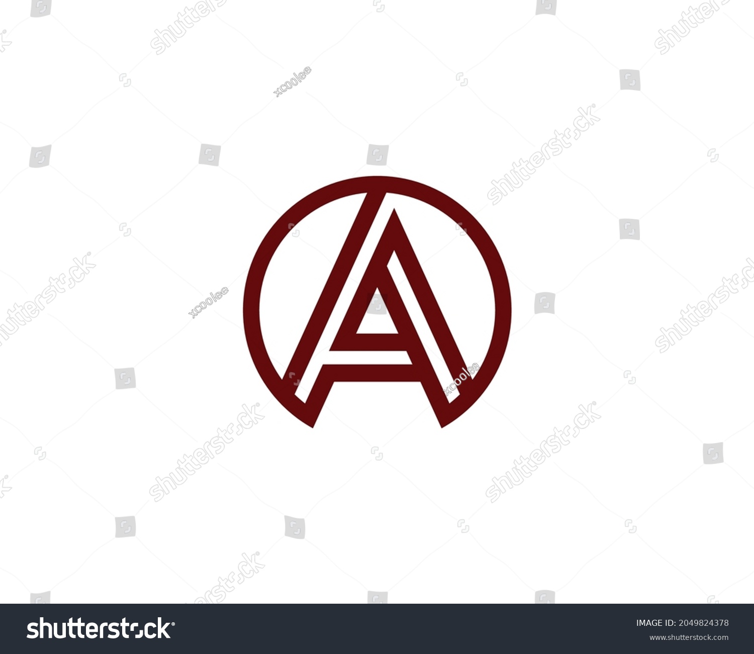 Aa Logo Design Vector Template Stock Vector (Royalty Free) 2049824378 ...