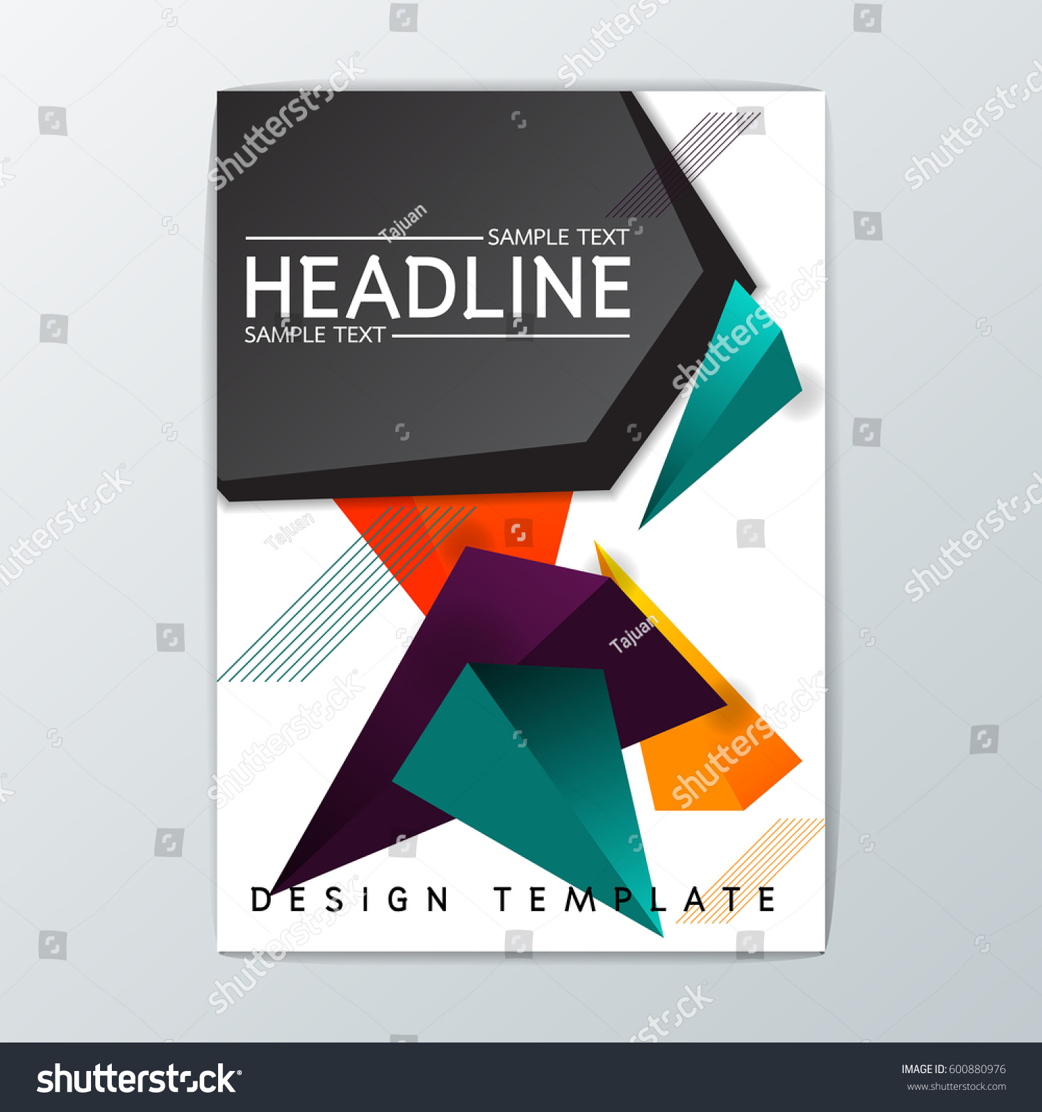 A4 Abstract Brochure Background Design Template Stock Vector (Royalty ...