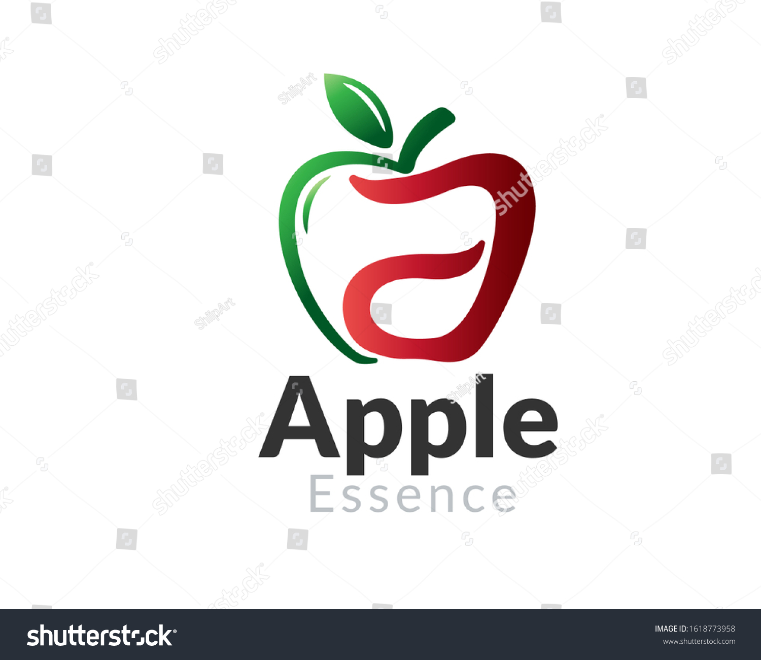 Apple Initial Logo Design Inspiration Stock Vector (Royalty Free ...