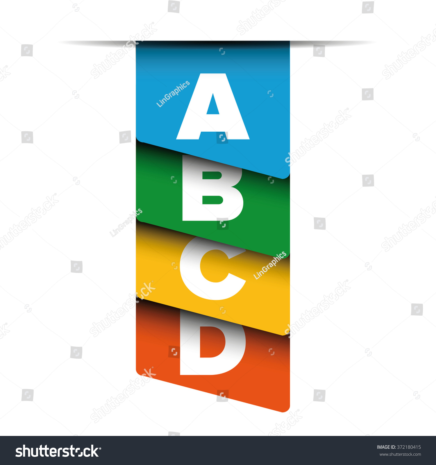 B C D Letters Progress Bar Stock Vector (Royalty Free) 372180415 ...