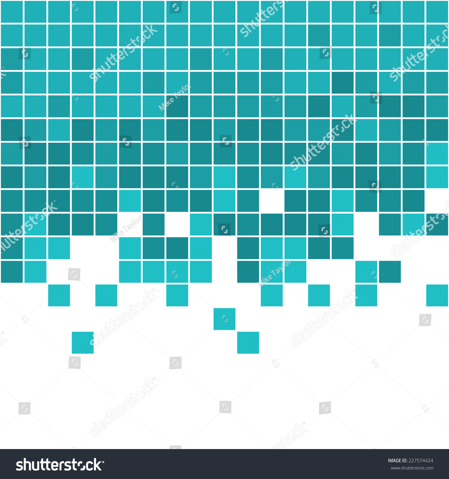 Blue Abstract Pixel Art Background Stock Vector (Royalty Free) 227574424