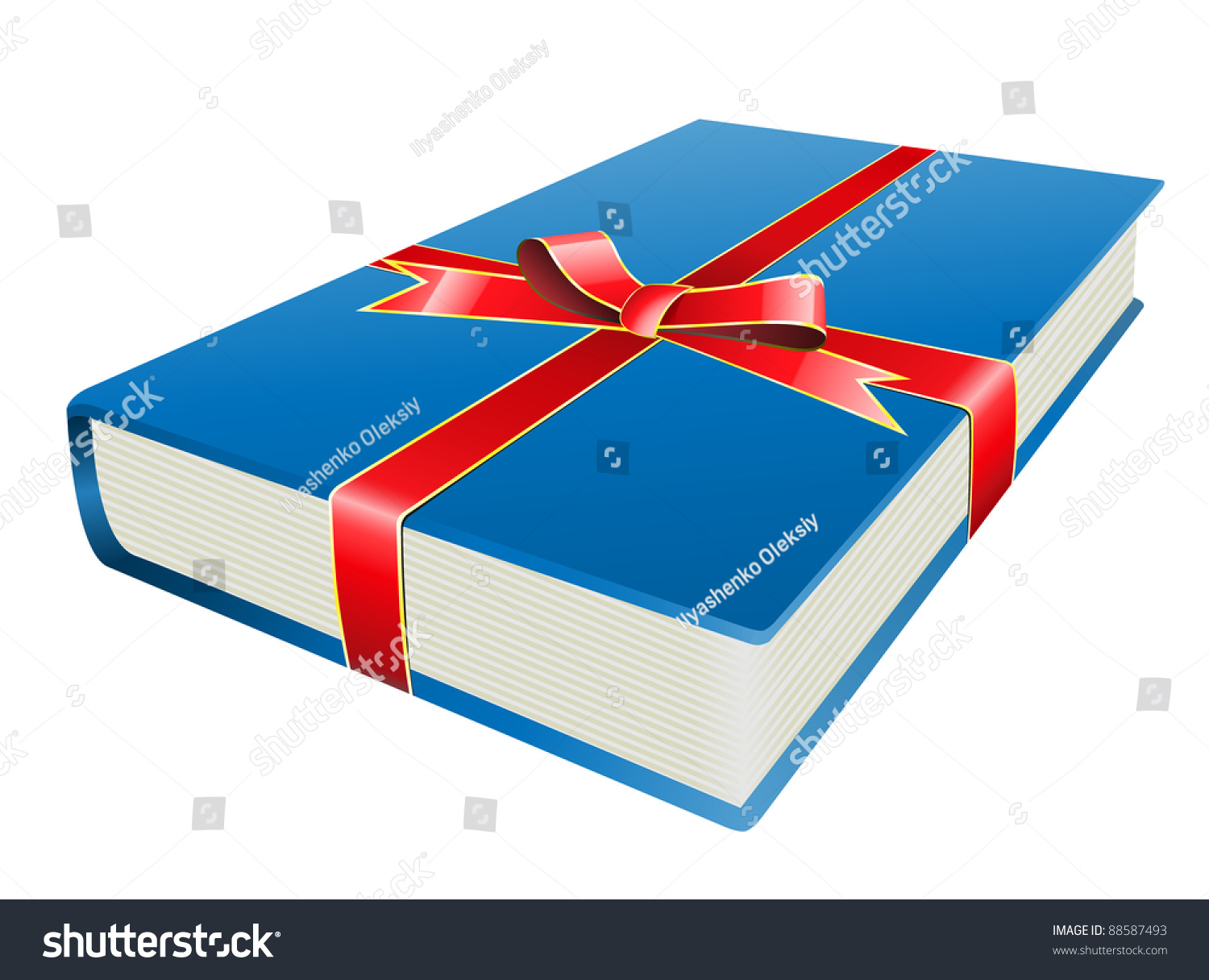 A Book Gift Stock Vector Illustration 88587493 : Shutterstock