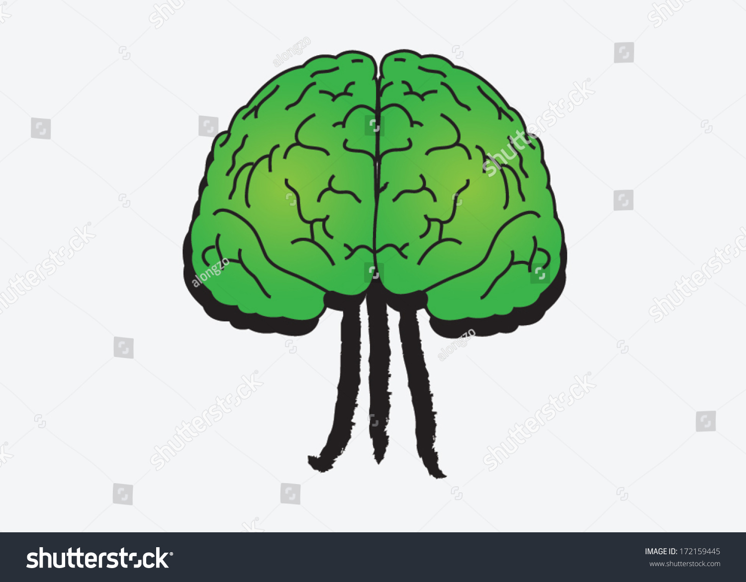 Brain Growing Shape Tree Stock Vector (Royalty Free) 172159445 Brain Growing Shape Tree Stock Vector (Royalty Free) 172159445
