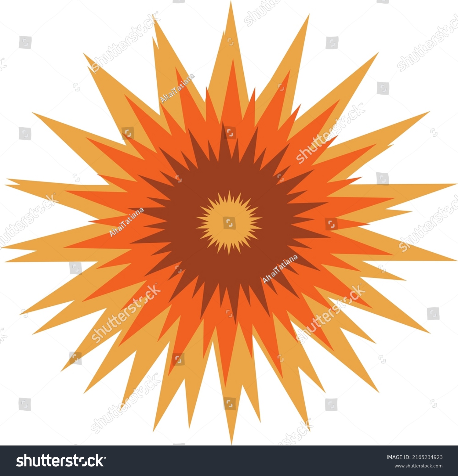 Bright Shining Orange Star Vector File Stock Vector (Royalty Free ...