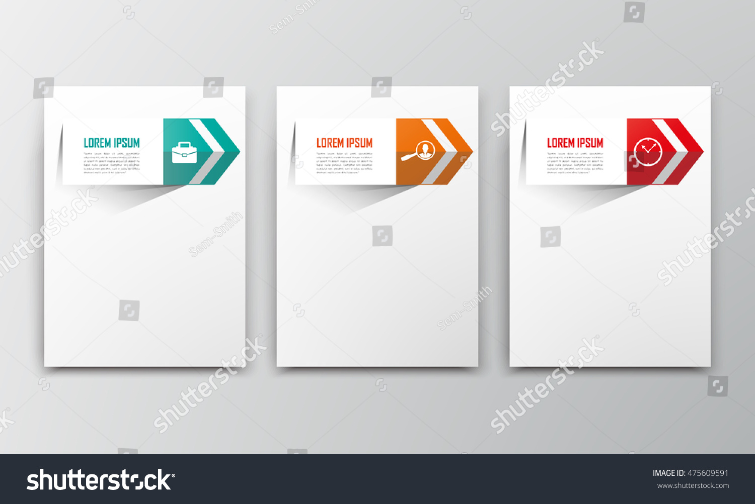 A4 Brochure Cover Design Ad Frame Stock Vector (Royalty Free) 475609591 ...