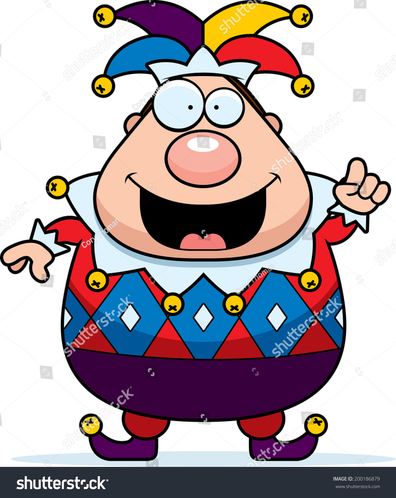 Cartoon Jester Idea Stock Vector (Royalty Free) 200186879 | Shutterstock