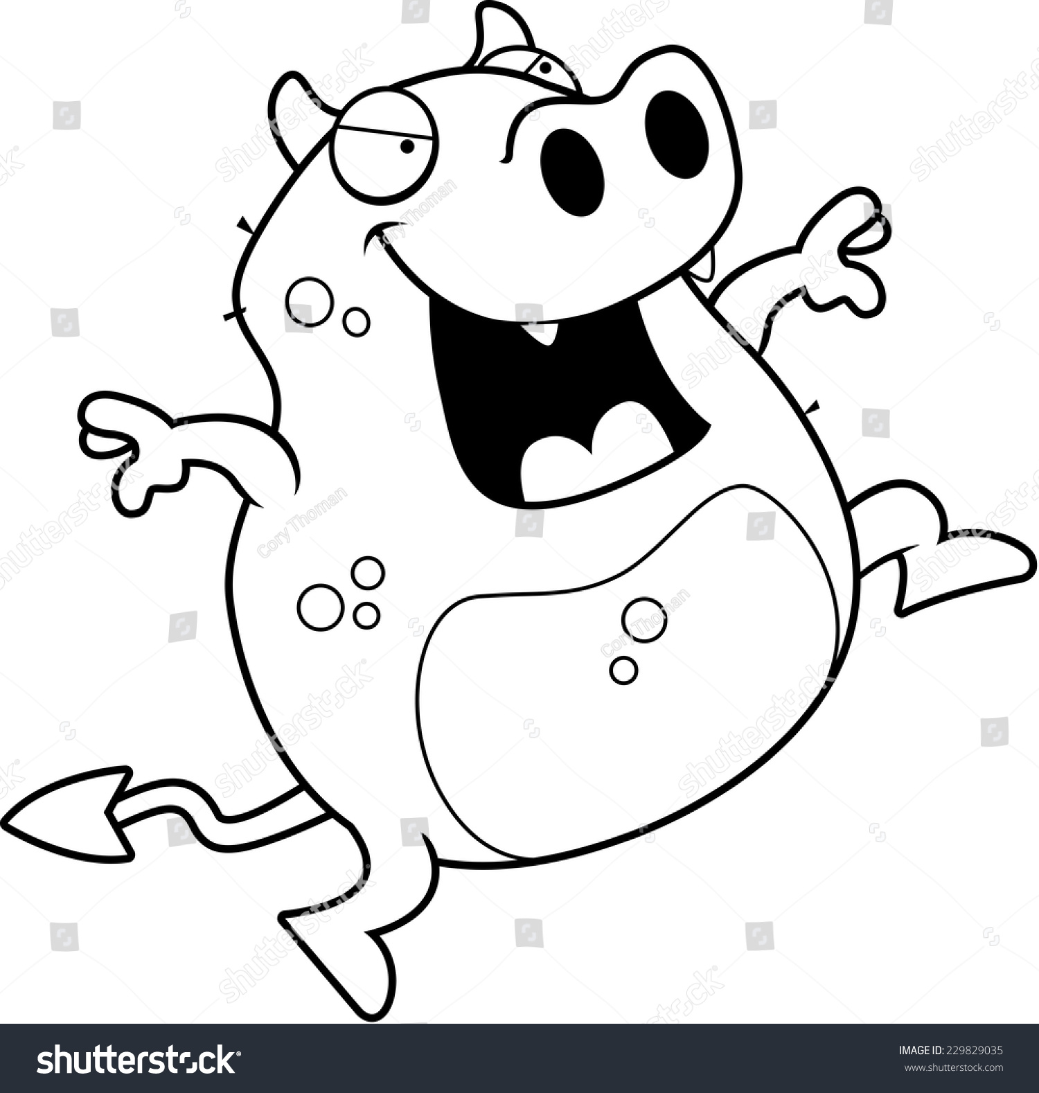 Cartoon Red Devil Jumping Smiling: Vector có sẵn (miễn phí bản quyền ...