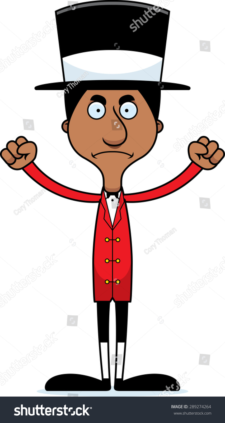 Cartoon Ringmaster Man Looking Angry: เวกเตอร์สต็อก (ปลอดค่าลิขสิทธิ์ ...