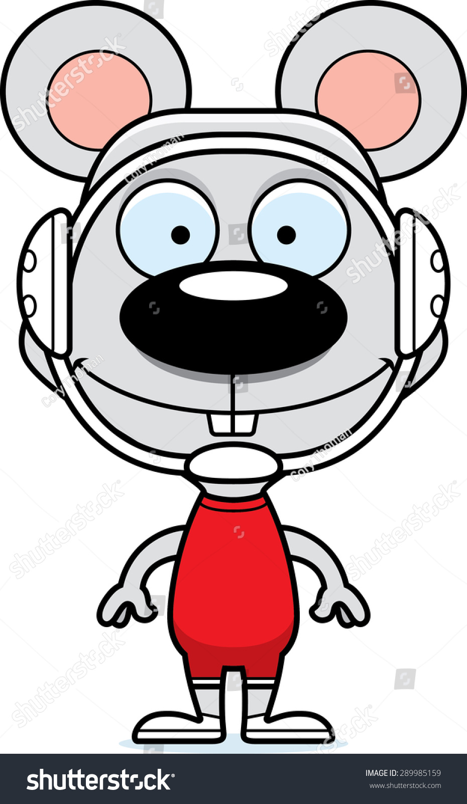 Cartoon Wrestler Mouse Smiling Stock Vector (Royalty Free) 289985159