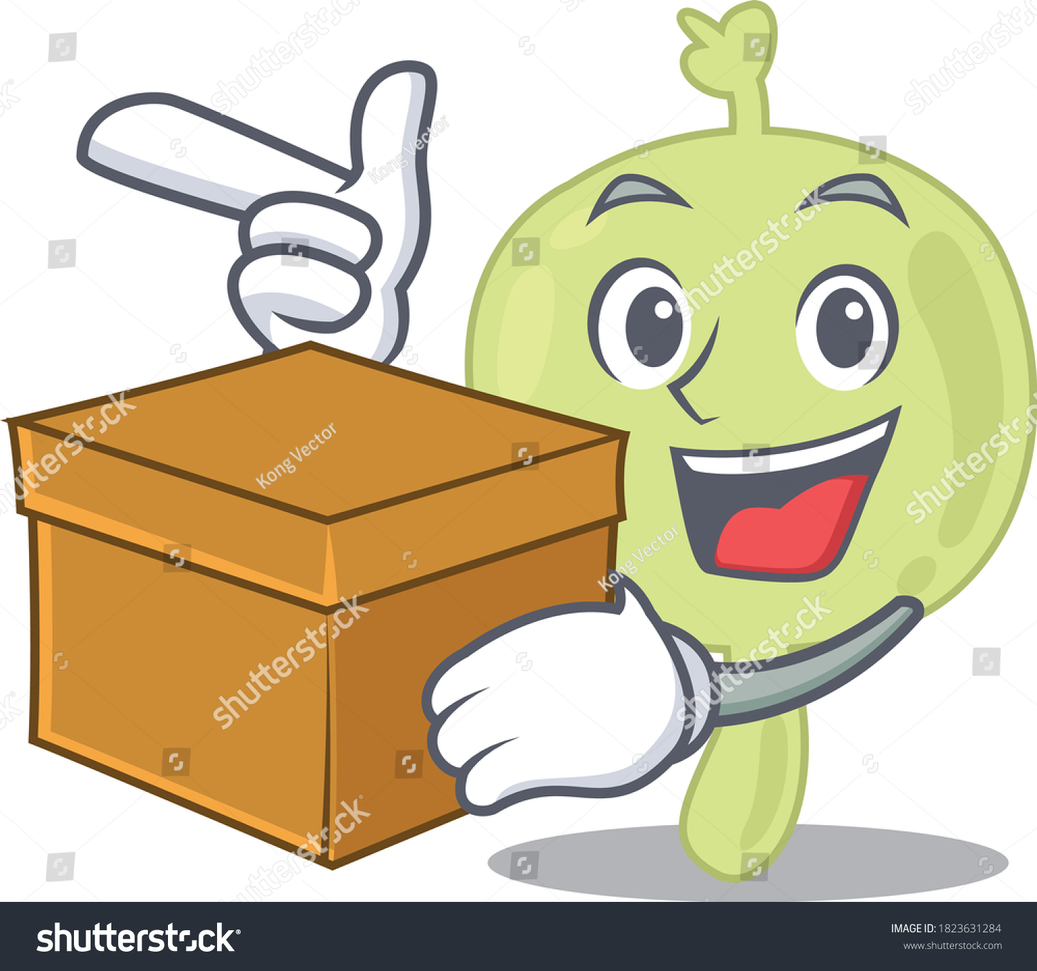 Cheerful Lymph Node Cartoon Design Concept Stock Vector (Royalty Free ...