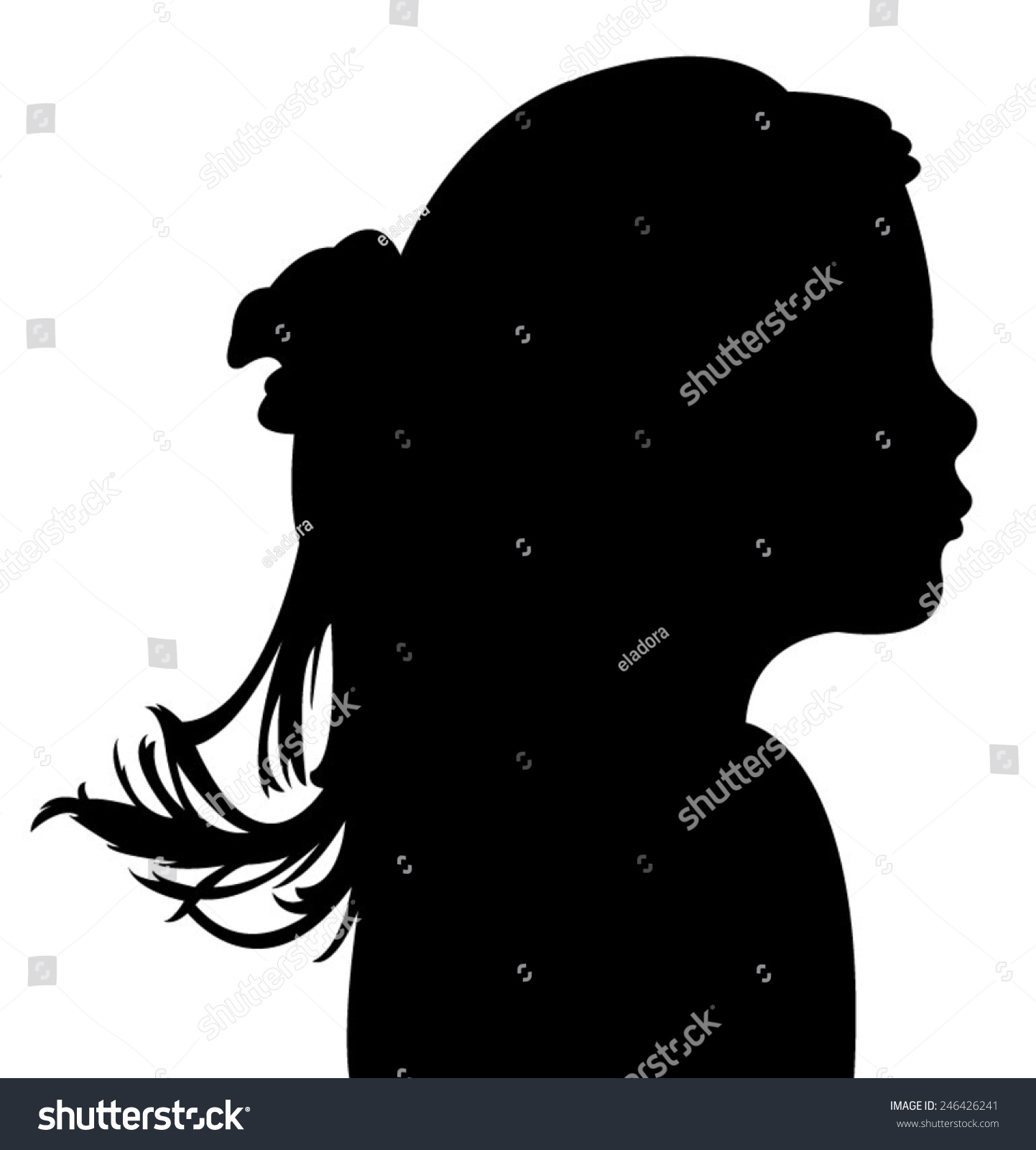 Child Head Silhouette Vector: เวกเตอร์สต็อก (ปลอดค่าลิขสิทธิ์ ...