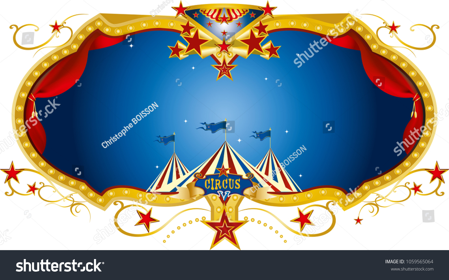 Circus Label You Stock Vector (Royalty Free) 1059565064 | Shutterstock