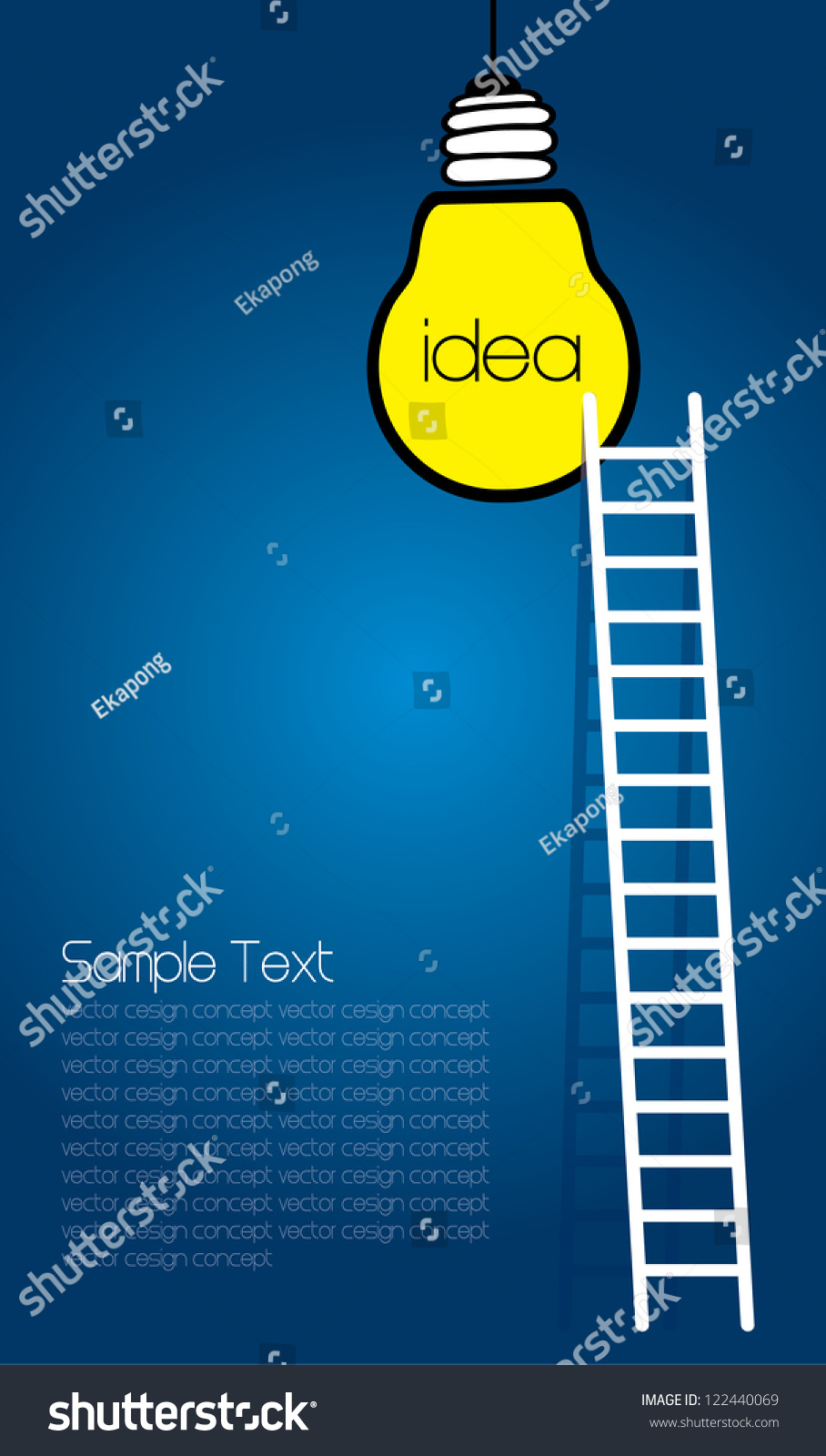 Competition Concept Idea Light Bulb Stock Vector (Royalty Free ...
