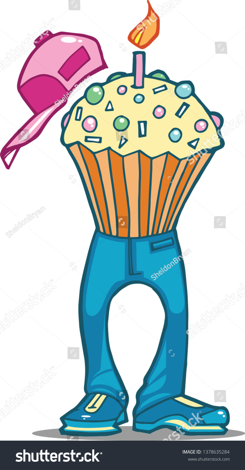 Cupcake Legs Stock Vector (Royalty Free) 1378635284 | Shutterstock