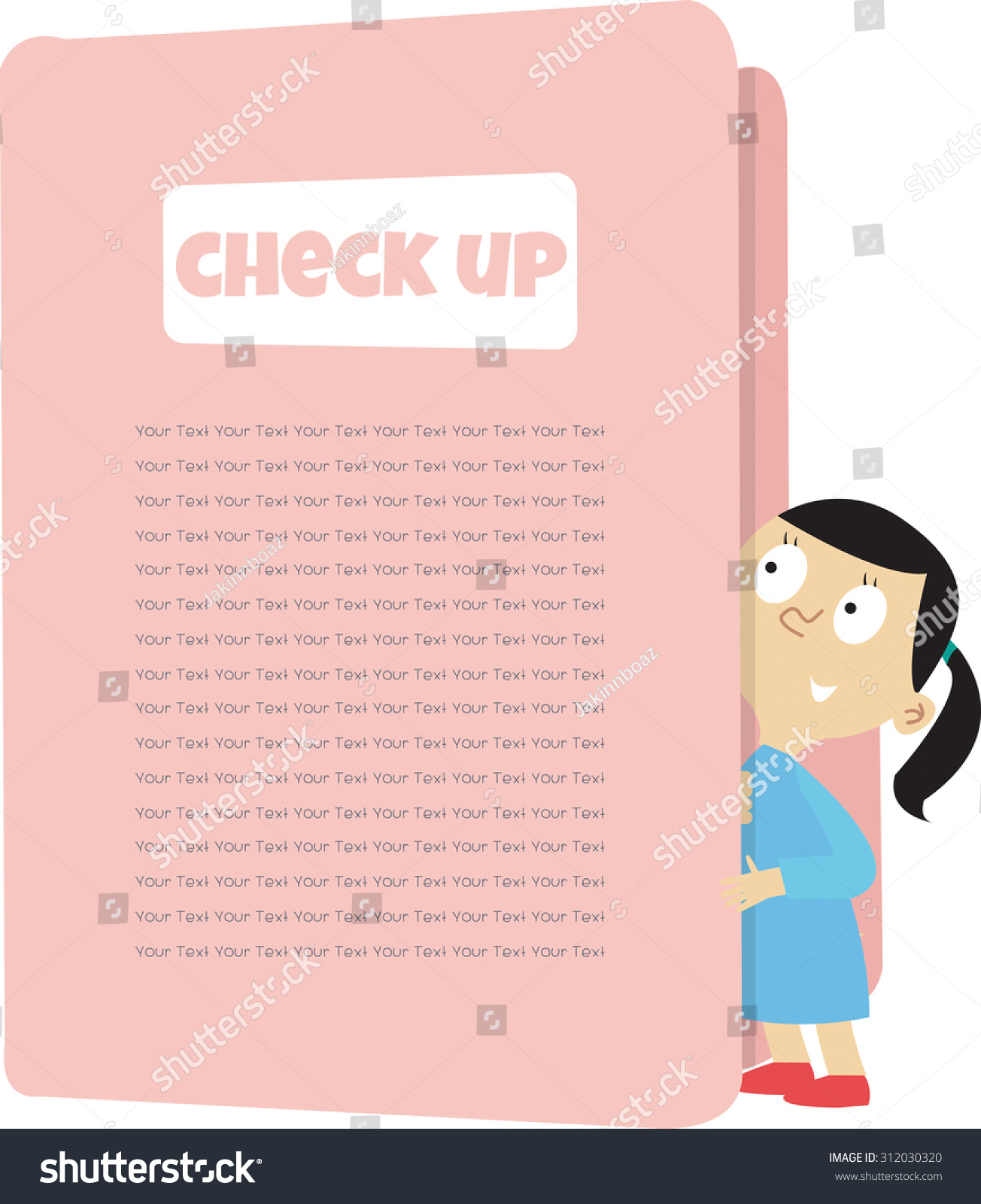 Cute Check List Template: vector de stock (libre de regalías) 312030320 ...