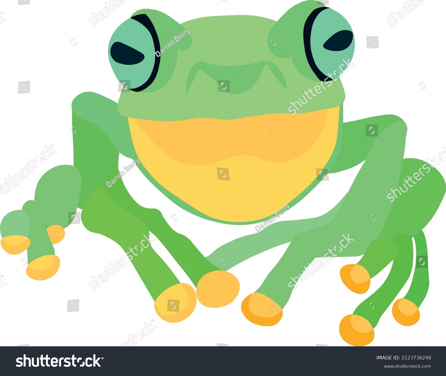 Cute Frog Vector Any Use Stock Vector (Royalty Free) 2123736248 ...