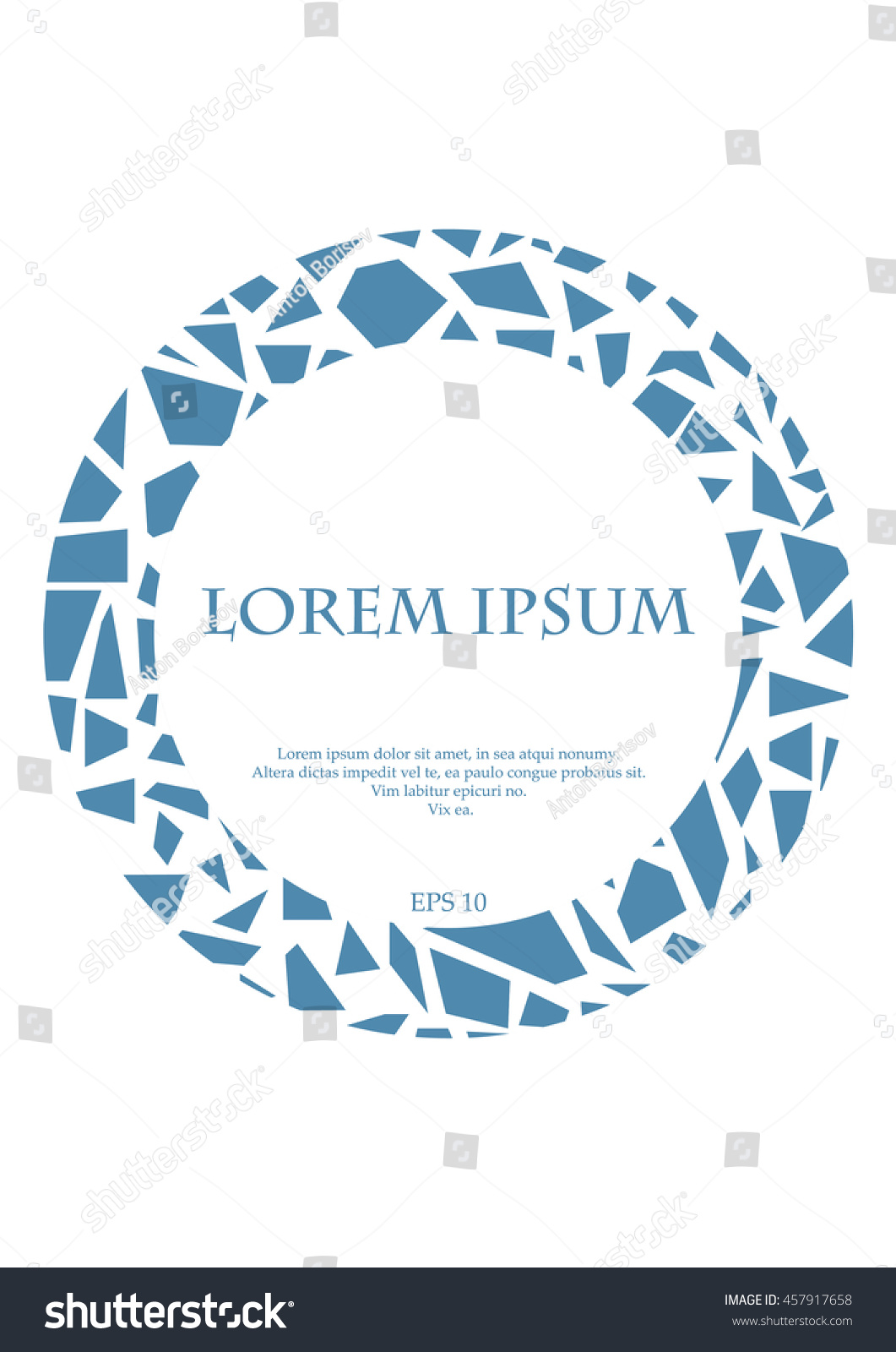 A4 Design Broken Circle Frame Stock Vector (Royalty Free) 457917658