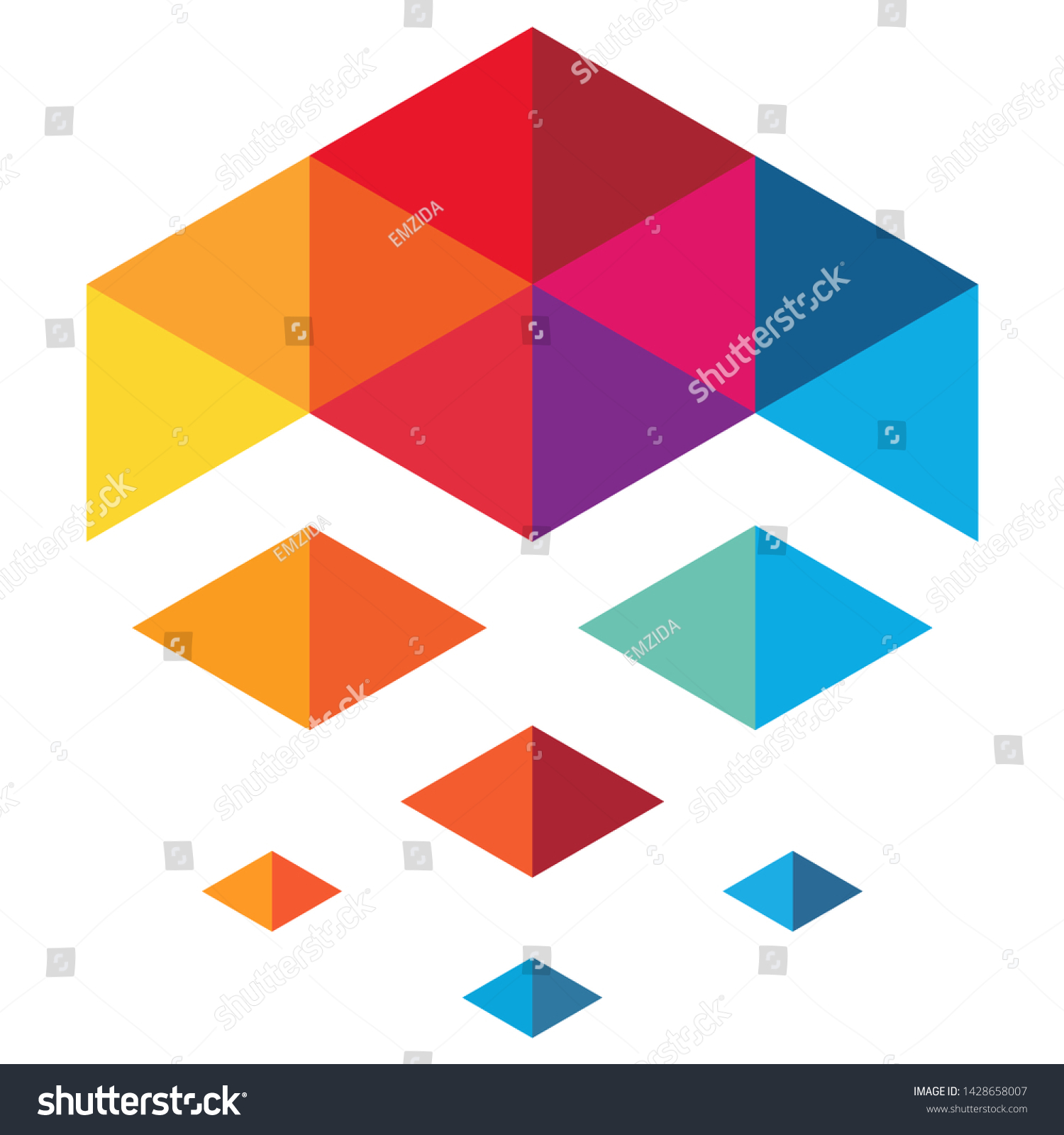 Digital Logo Vector Abstract Stock Vector (Royalty Free) 1428658007 ...