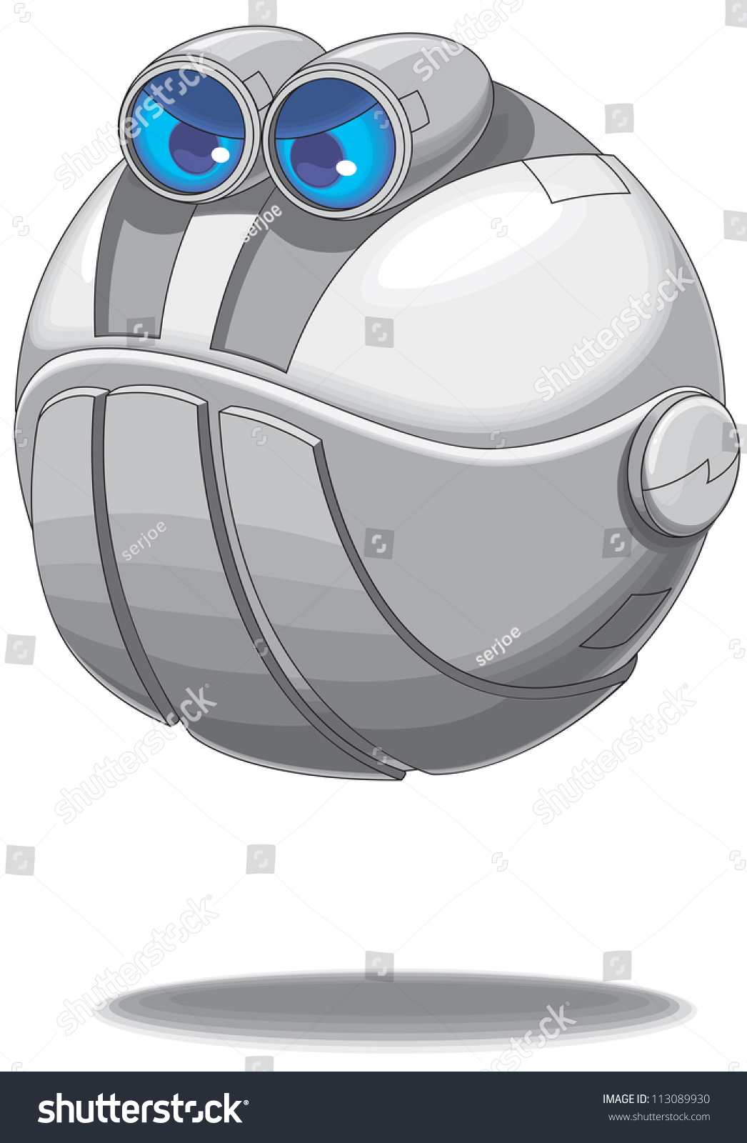 Flying Cute Angry Bot Vector: เวกเตอร์สต็อก (ปลอดค่าลิขสิทธิ์ ...