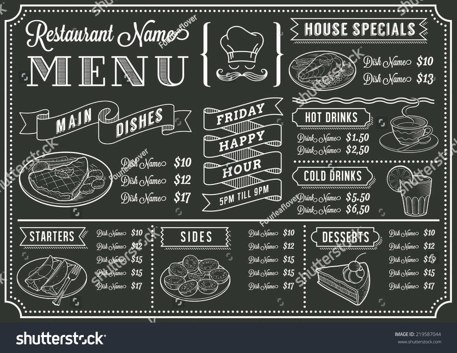 54,751 Full menu Images, Stock Photos & Vectors | Shutterstock
