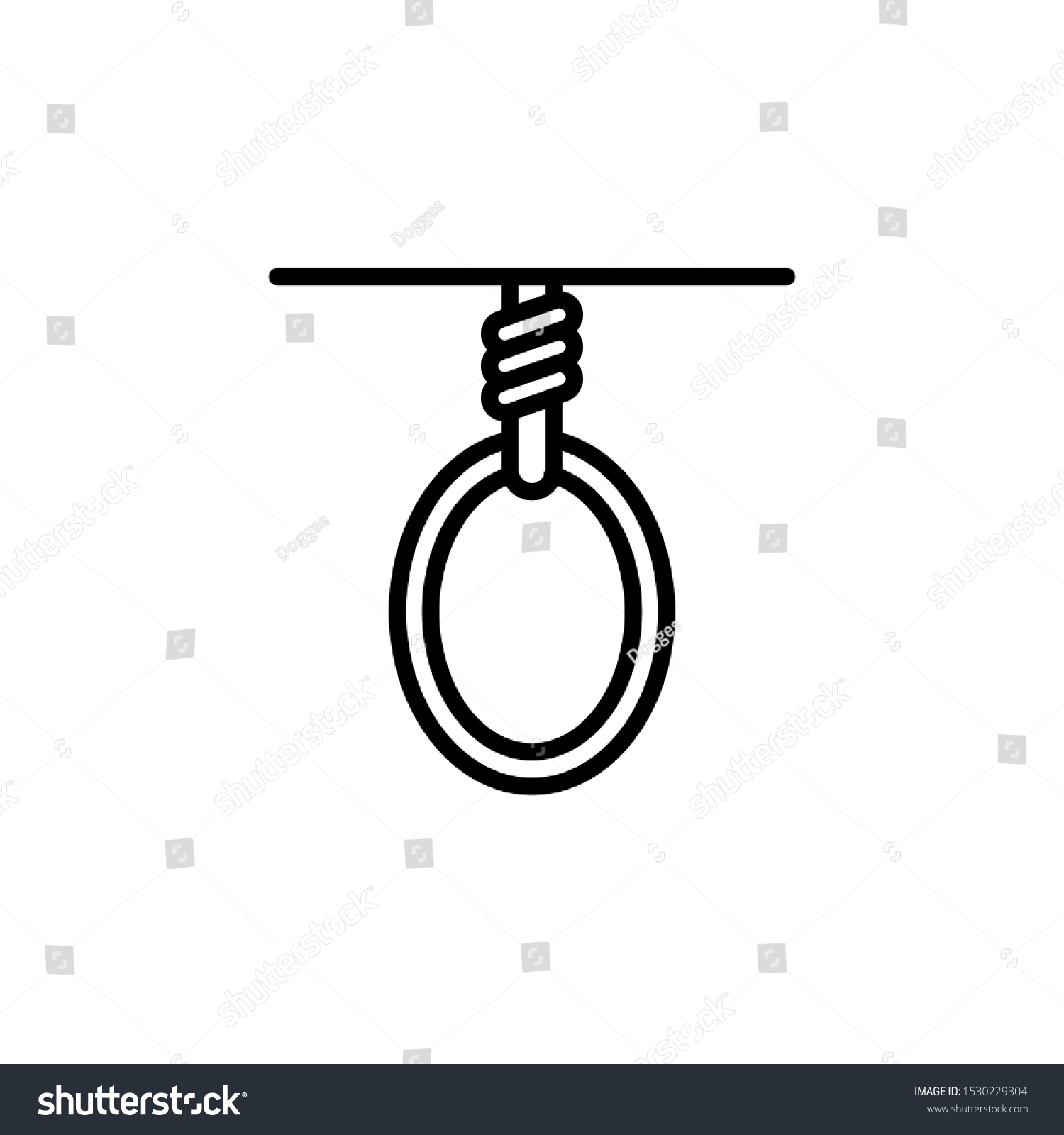 Gallows Scaffold Frame Stock Vector (Royalty Free) 1530229304