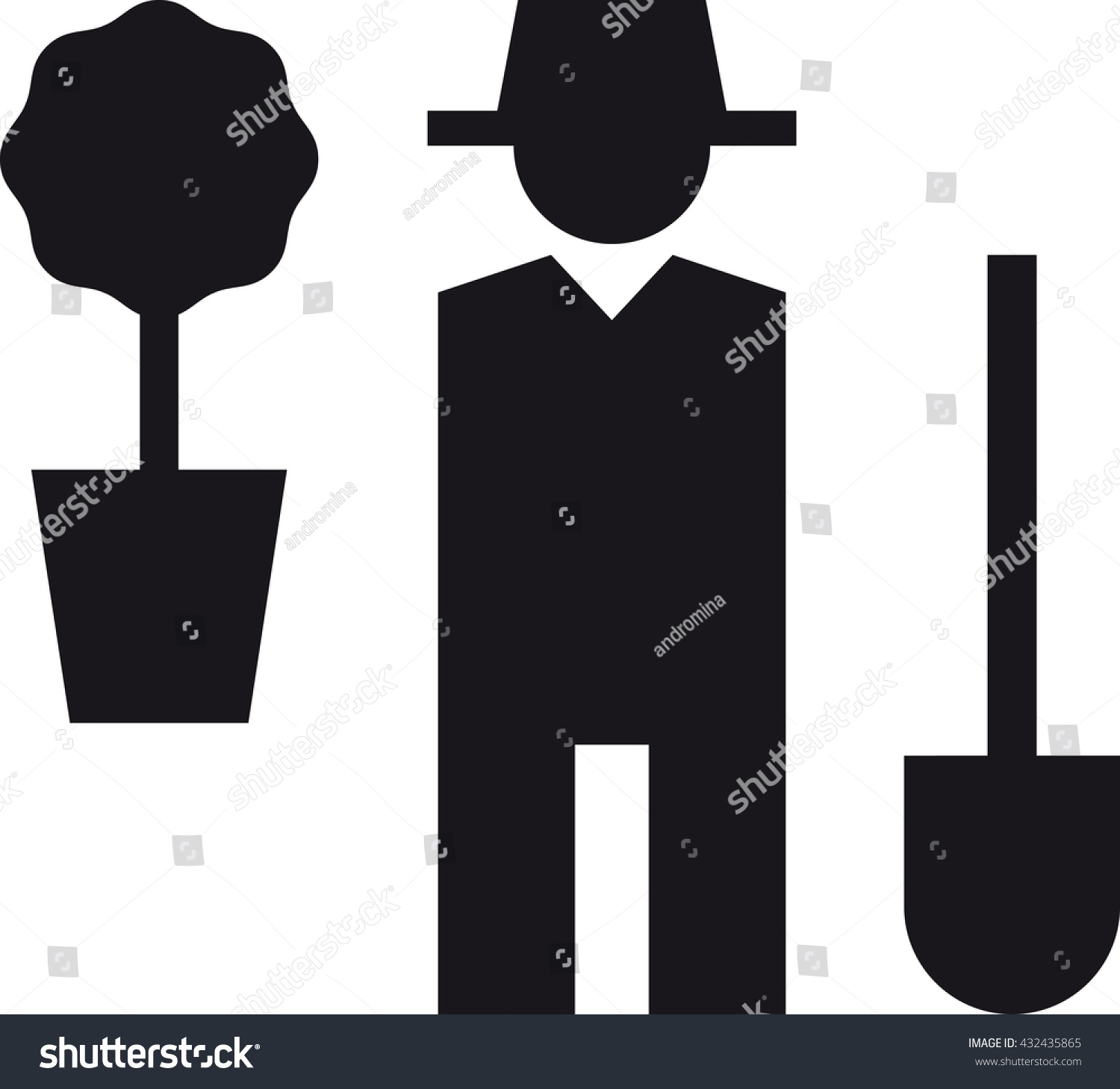 Gardener Icon Stock Vector 432435865 - Shutterstock