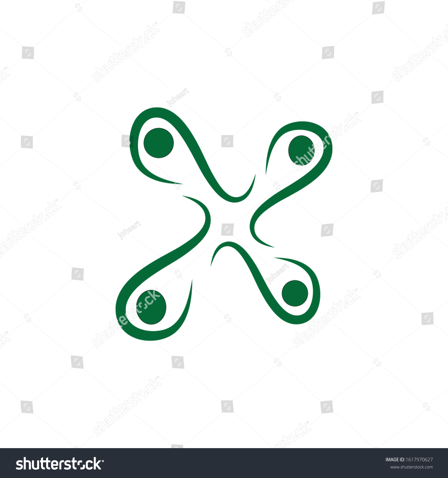 Green Icon Logo Vector Template Stock Vector (Royalty Free) 1617970627 ...