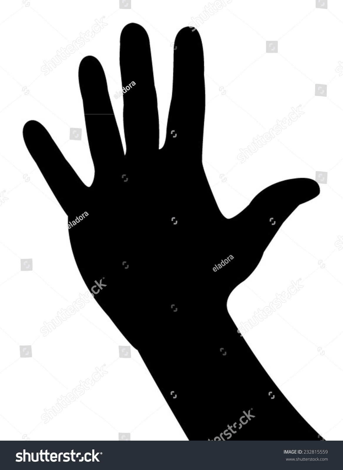 Hand Silhouette Vector: เวกเตอร์สต็อก (ปลอดค่าลิขสิทธิ์) 232815559 ...