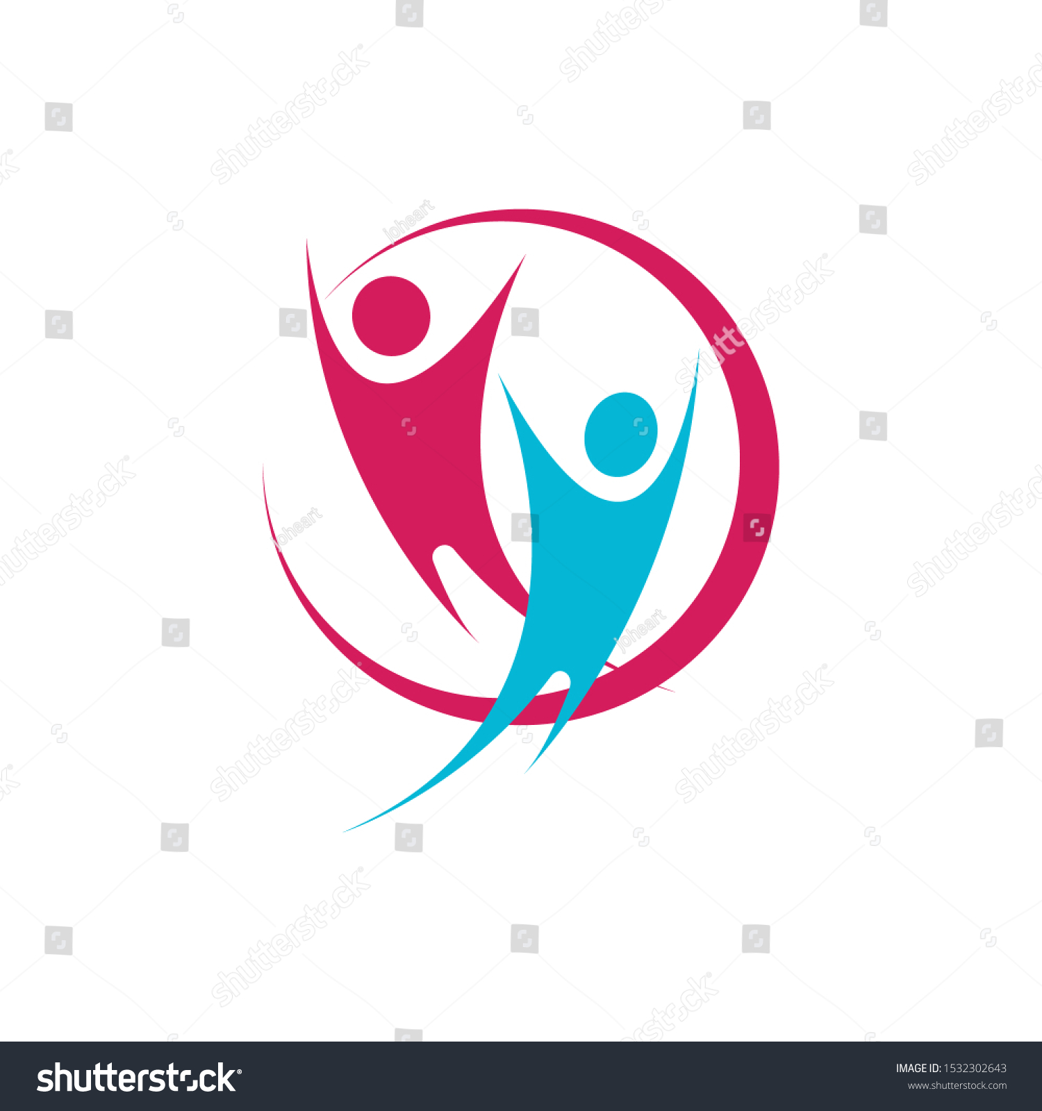 Human Care Icon Logo Vector Stock Vector (Royalty Free) 1532302643 ...