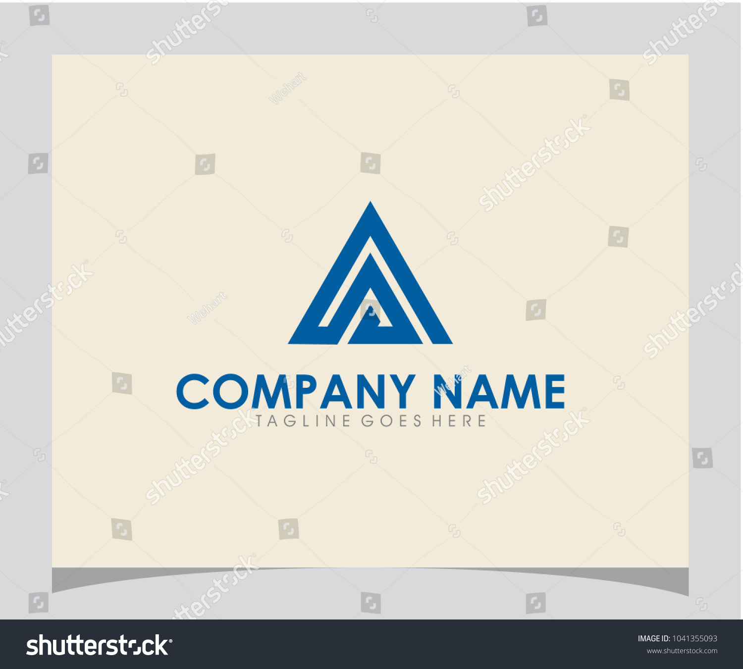 Initial Triangle Icon Logo Vector Stock Vector (Royalty Free ...