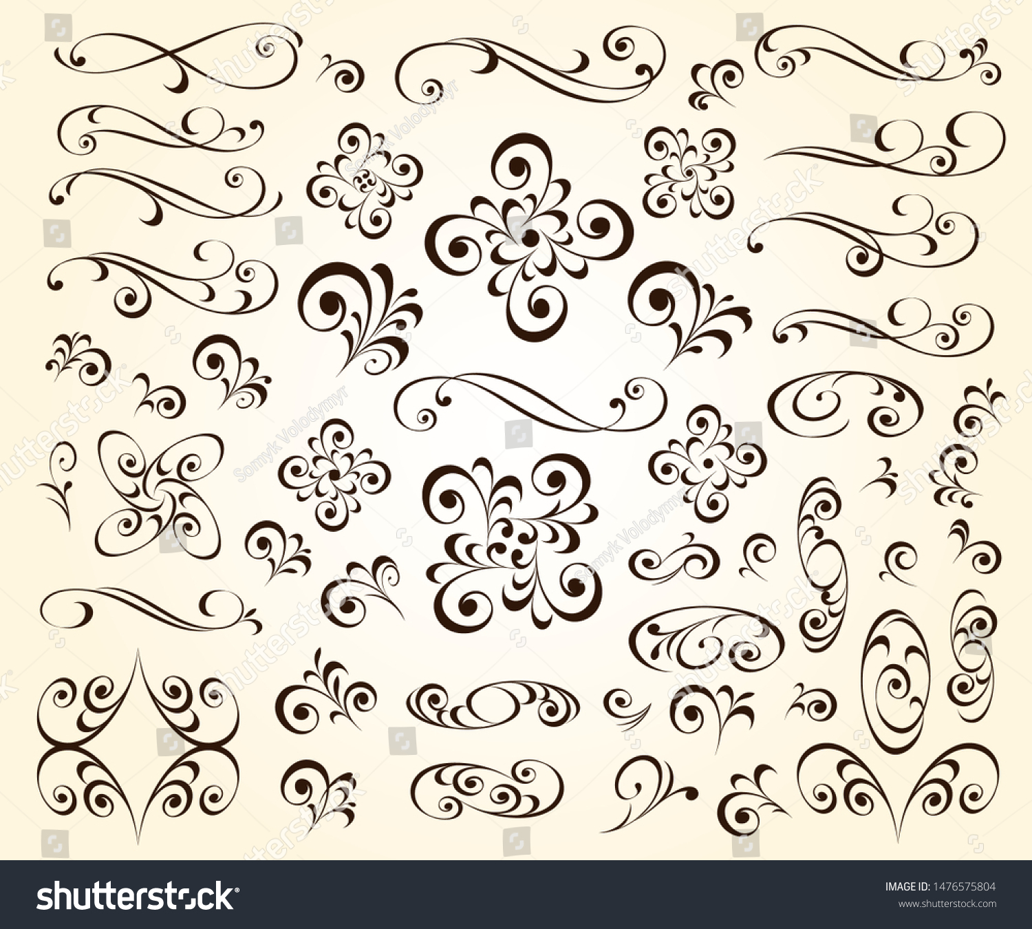 Large Set Design Elements Your Projects Stock Vector (Royalty Free ...