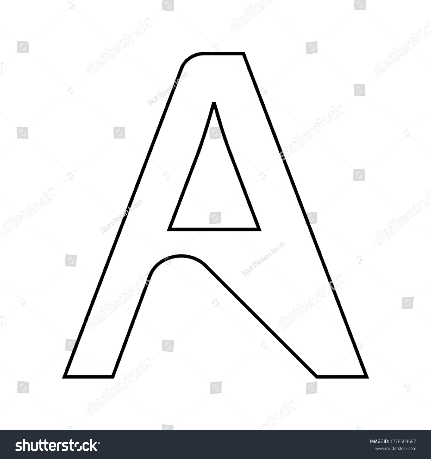 Latter Sign Vector Logo Stock Vector (Royalty Free) 1278604687