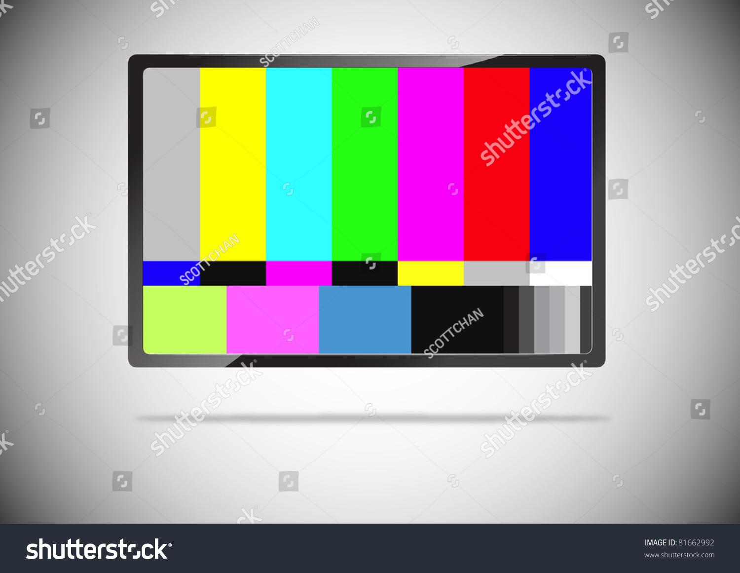 Led Tv Color Bar Vector Stock Vector (Royalty Free) 81662992 | Shutterstock