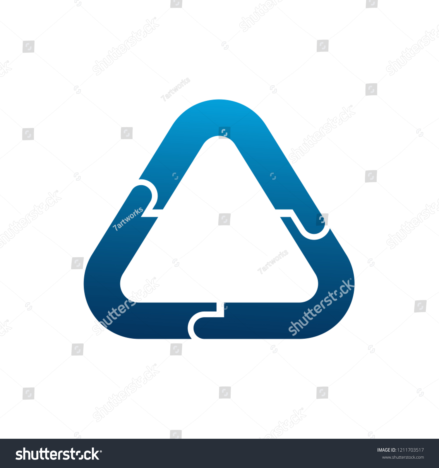 Letter Trinity Triangle Icon Vector Logo Stock Vector (Royalty Free ...