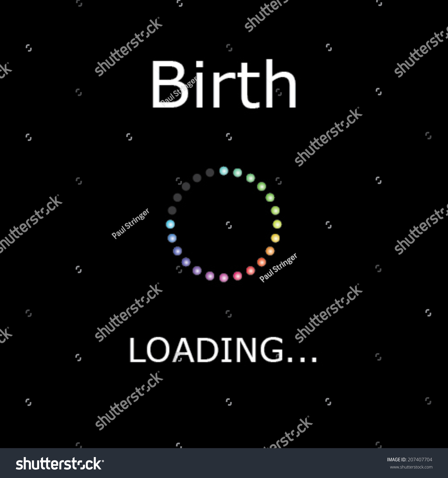 Loading Illustration Black Background Birth: เวกเตอร์สต็อก (ปลอดค่า ...