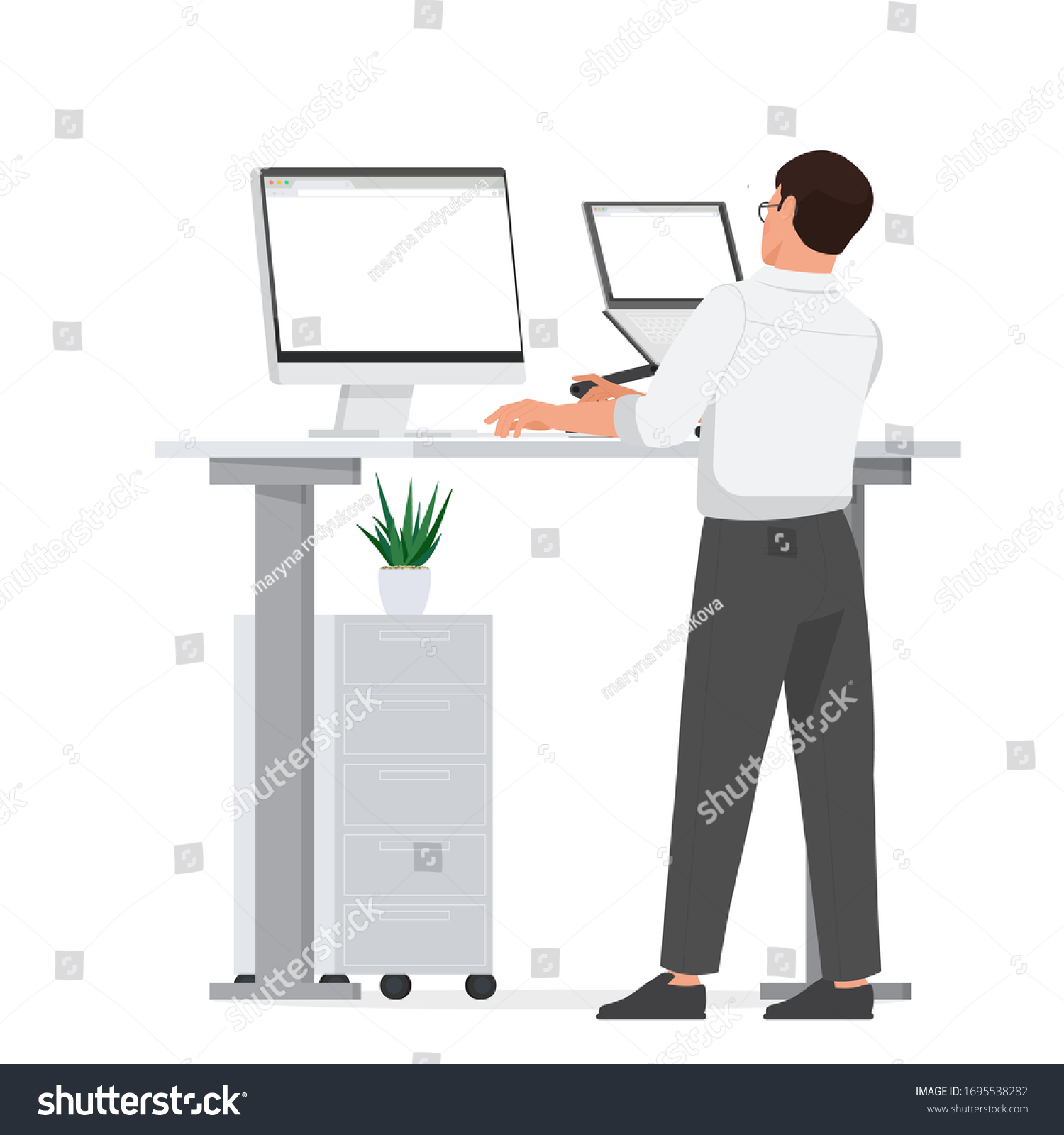 229,750 Work standing illustration Images, Stock Photos & Vectors ...