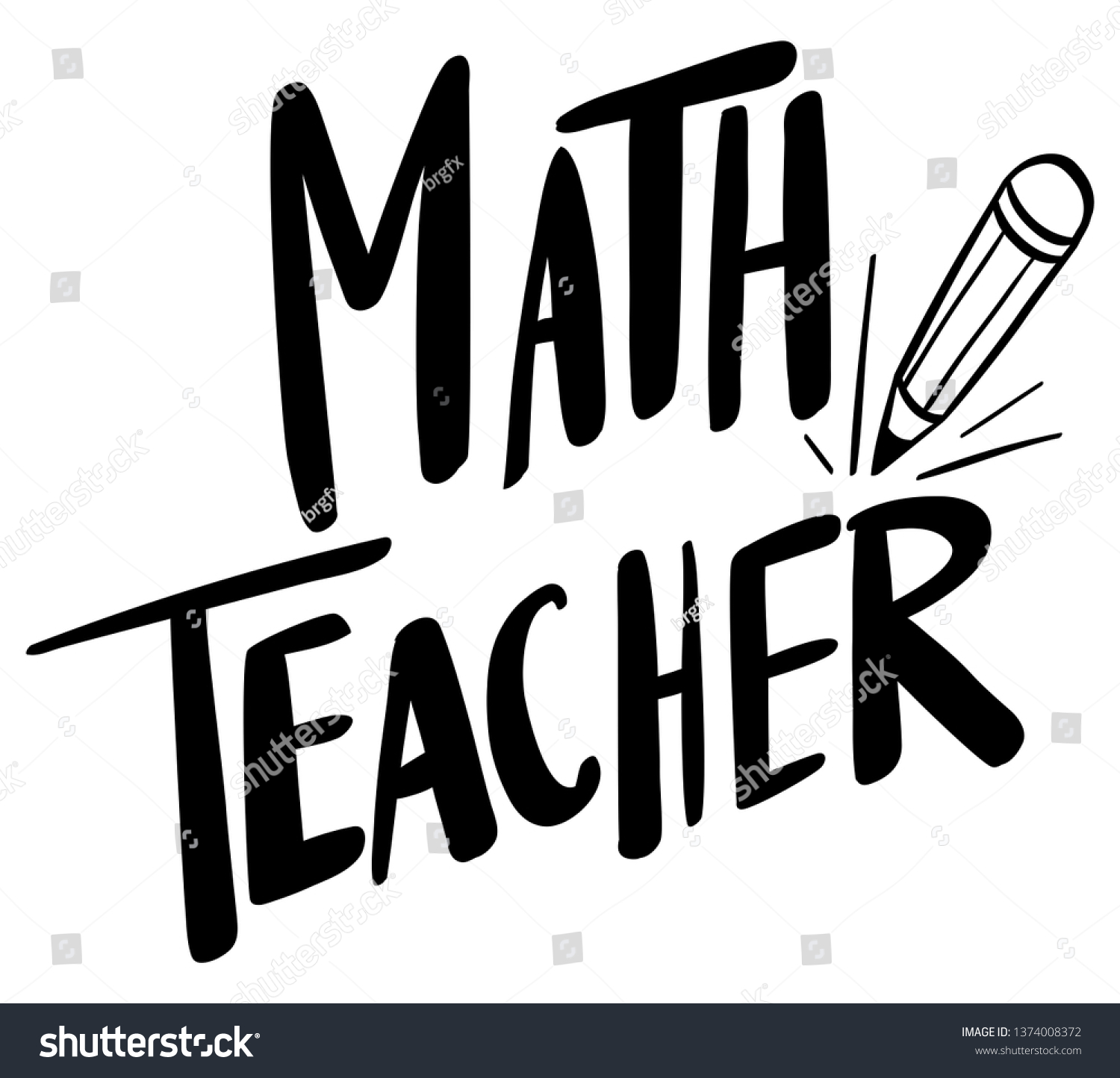 Math Teacher Icon Illustration Stock Vector (Royalty Free) 1374008372 ...