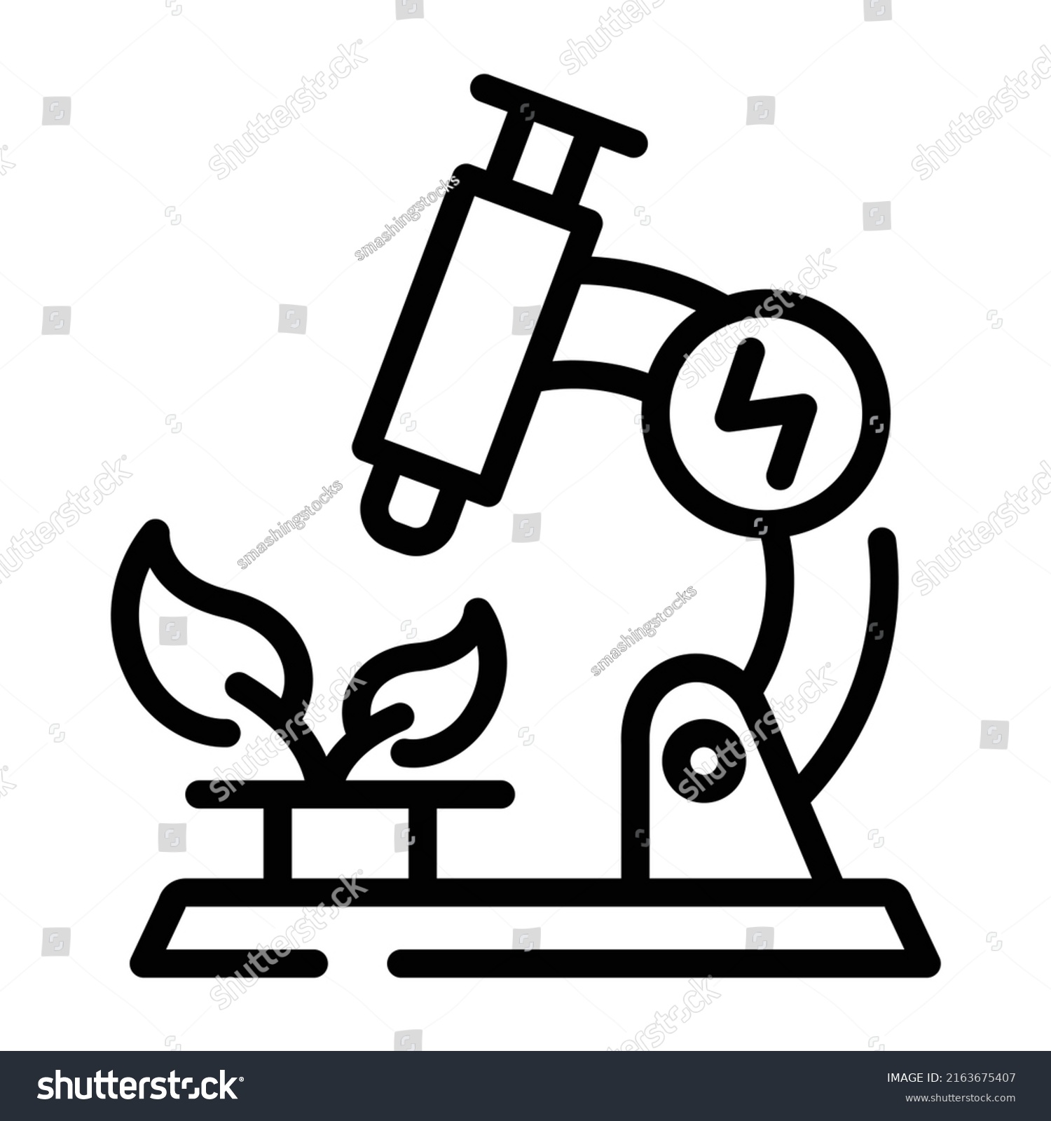 Microscopic Research Doodle Icon Stock Vector (Royalty Free) 2163675407 ...