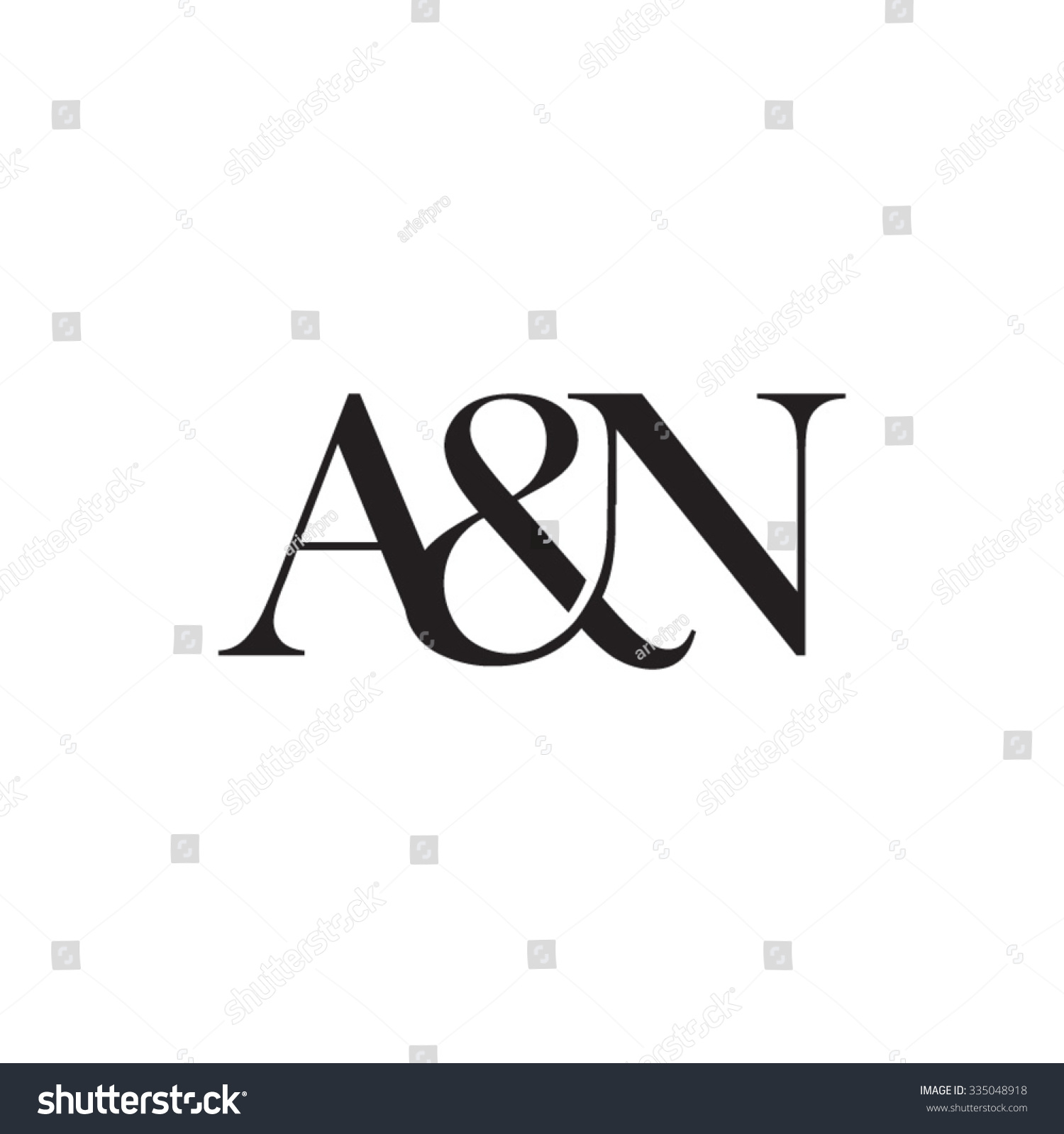 An Initial Logo Ampersand Monogram Logo Stock Vector 335048918 ...