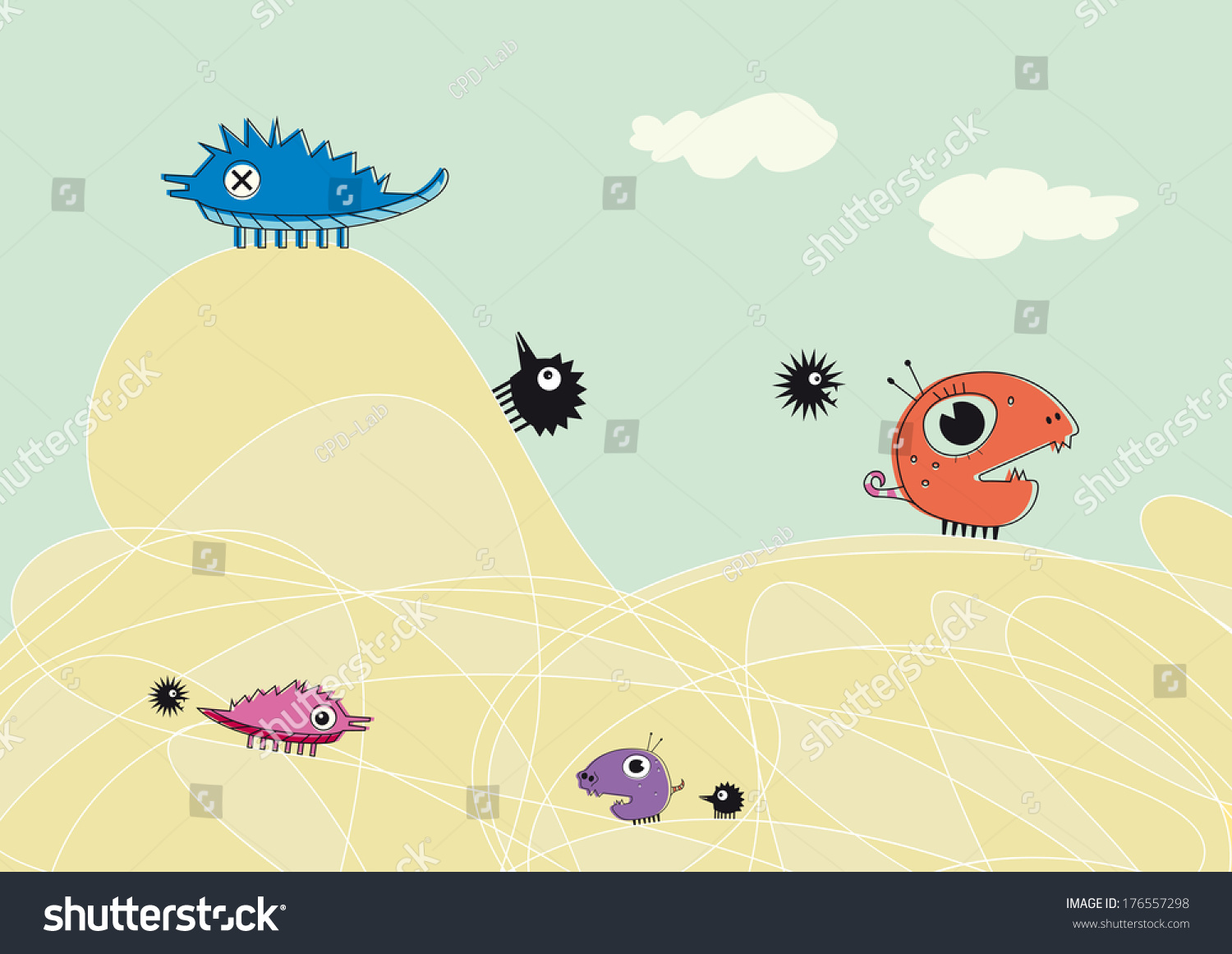 Nits Party Eps Vector File Stock Vector (Royalty Free) 176557298