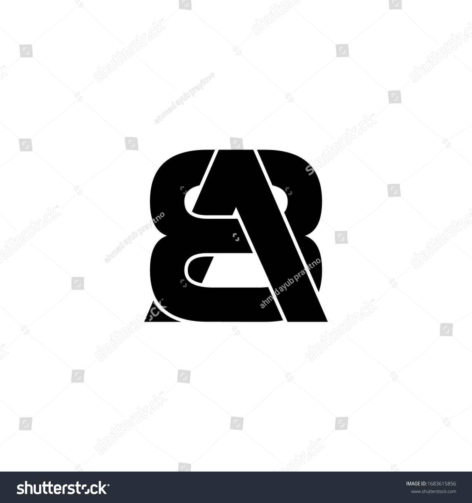 A8 Original Monogram Logo Design Stock Vector (Royalty Free) 1683615856 ...
