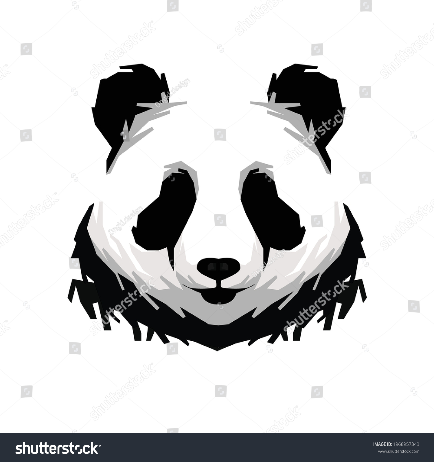 Panda Bear Logo Design: เวกเตอร์สต็อก (ปลอดค่าลิขสิทธิ์) 1968957343 ...