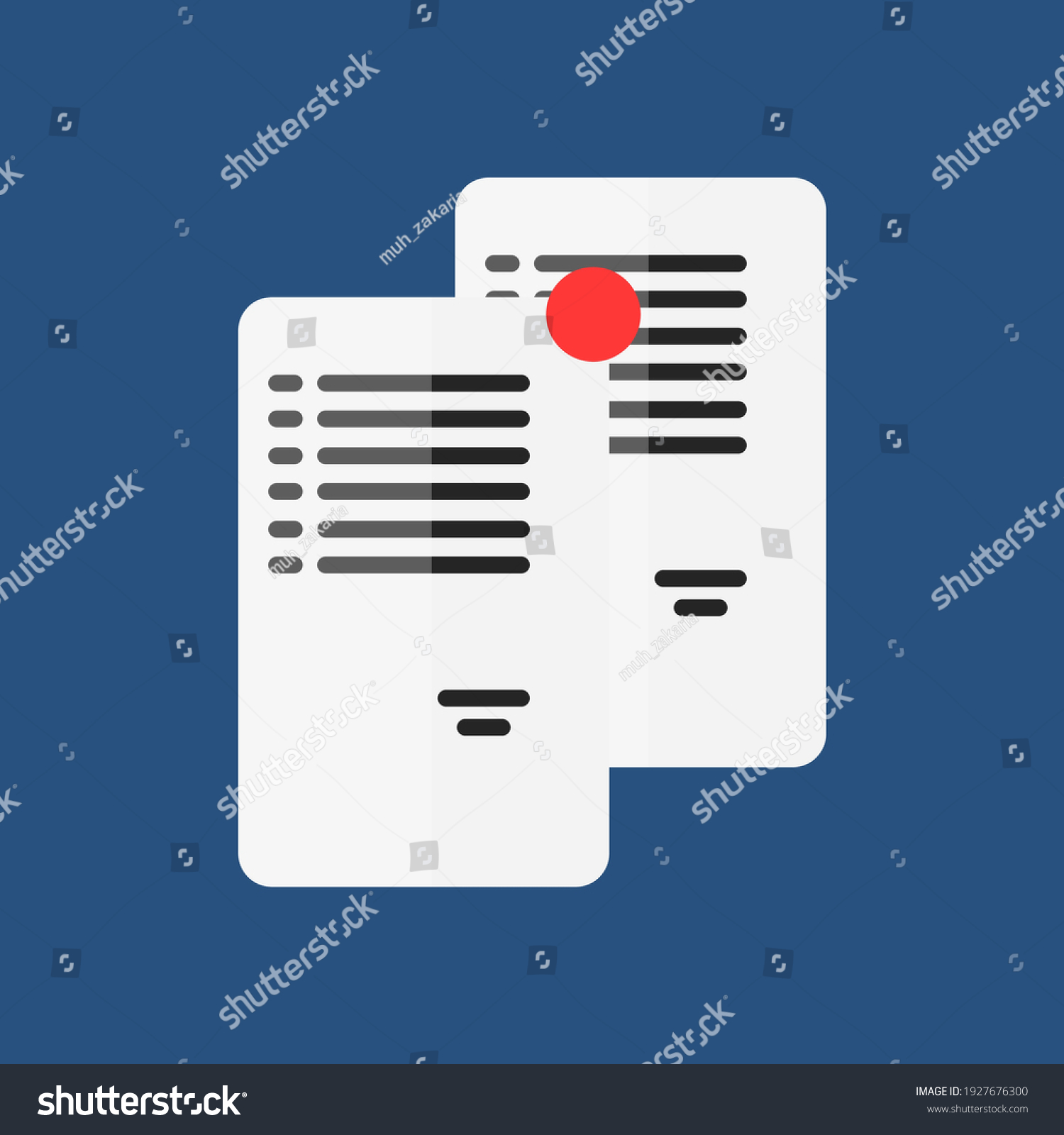 Paper Document Vector Illustration Designed Paper Stock Vector (Royalty ...