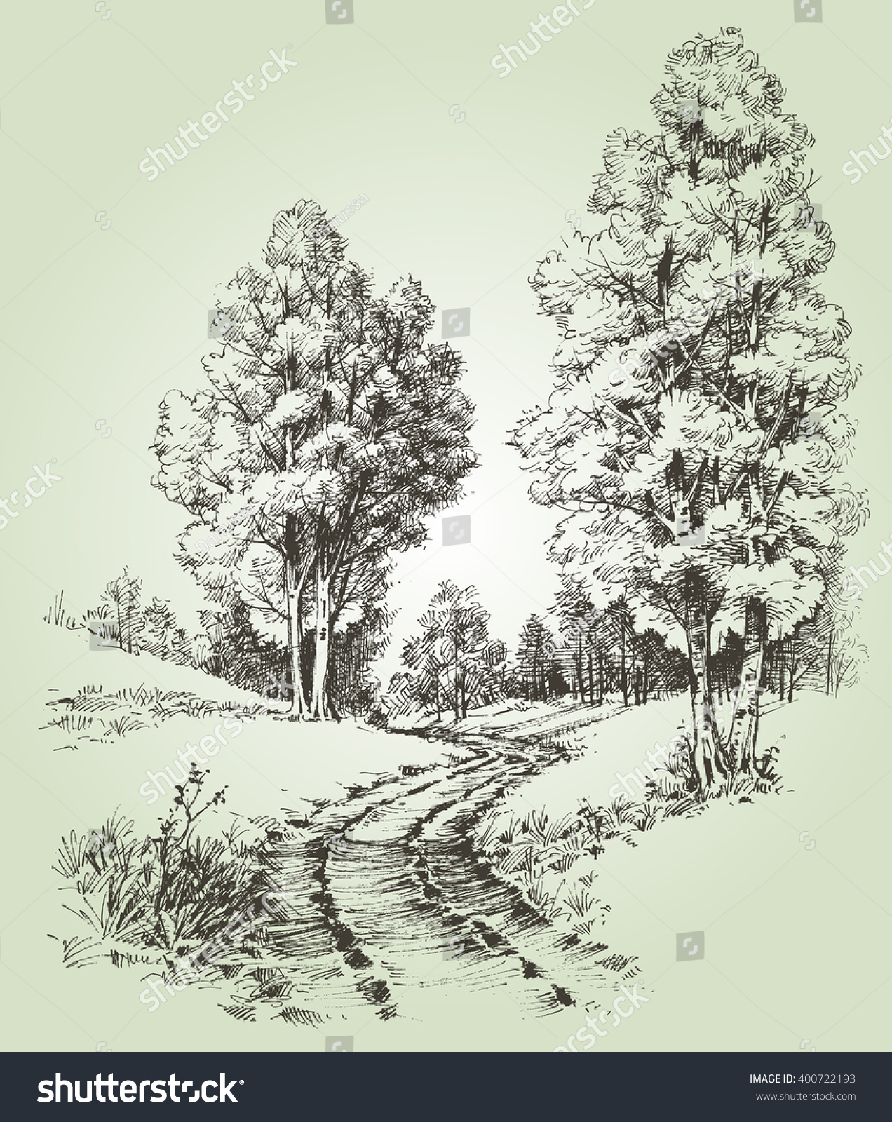 2,140 imágenes de Path woods drawings - Imágenes, fotos y vectores de ...