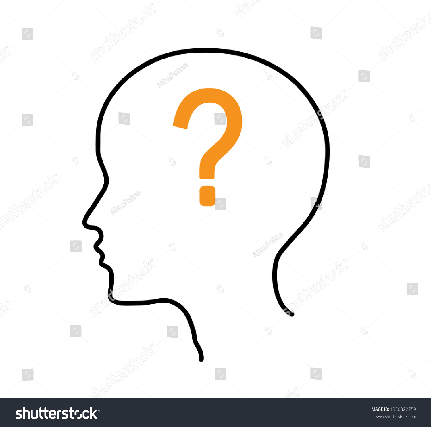Question Mark Head Vector Illustration: Vector có sẵn (miễn phí bản ...