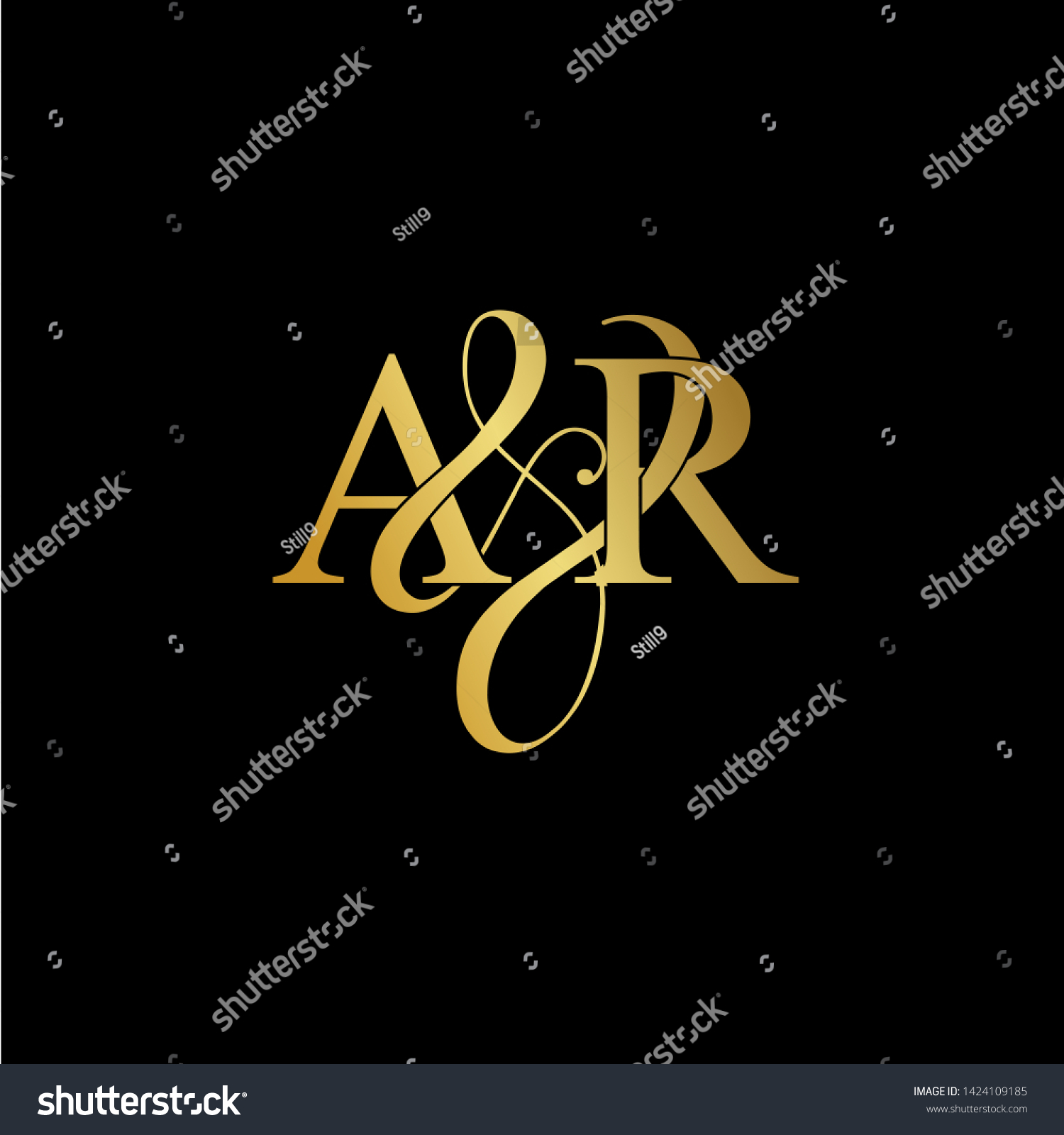 R Ar Logo Initial Vector Mark: เวกเตอร์สต็อก (ปลอดค่าลิขสิทธิ์ ...