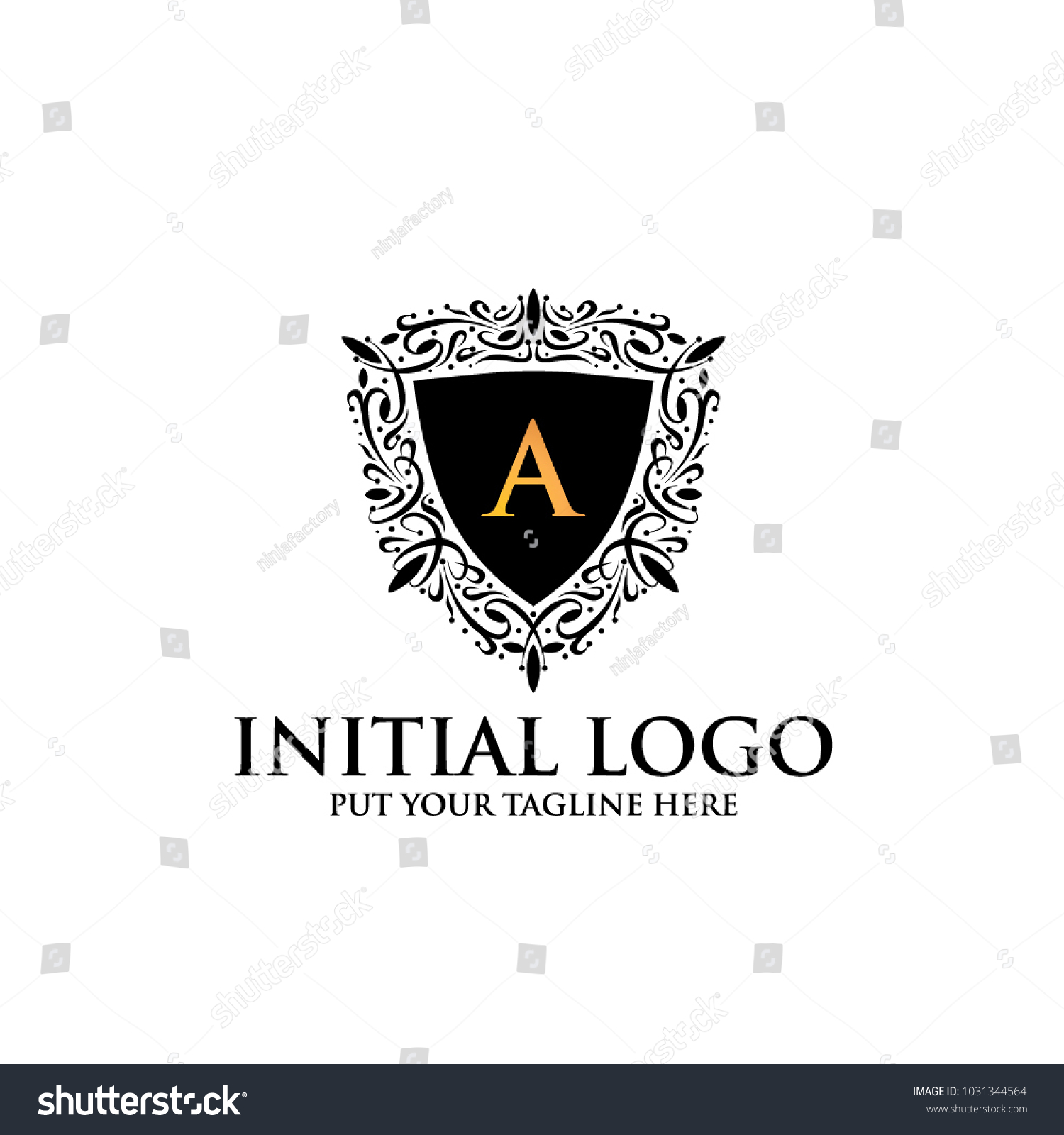 Royal Classic Shield Logo Icon: เวกเตอร์สต็อก (ปลอดค่าลิขสิทธิ์ ...