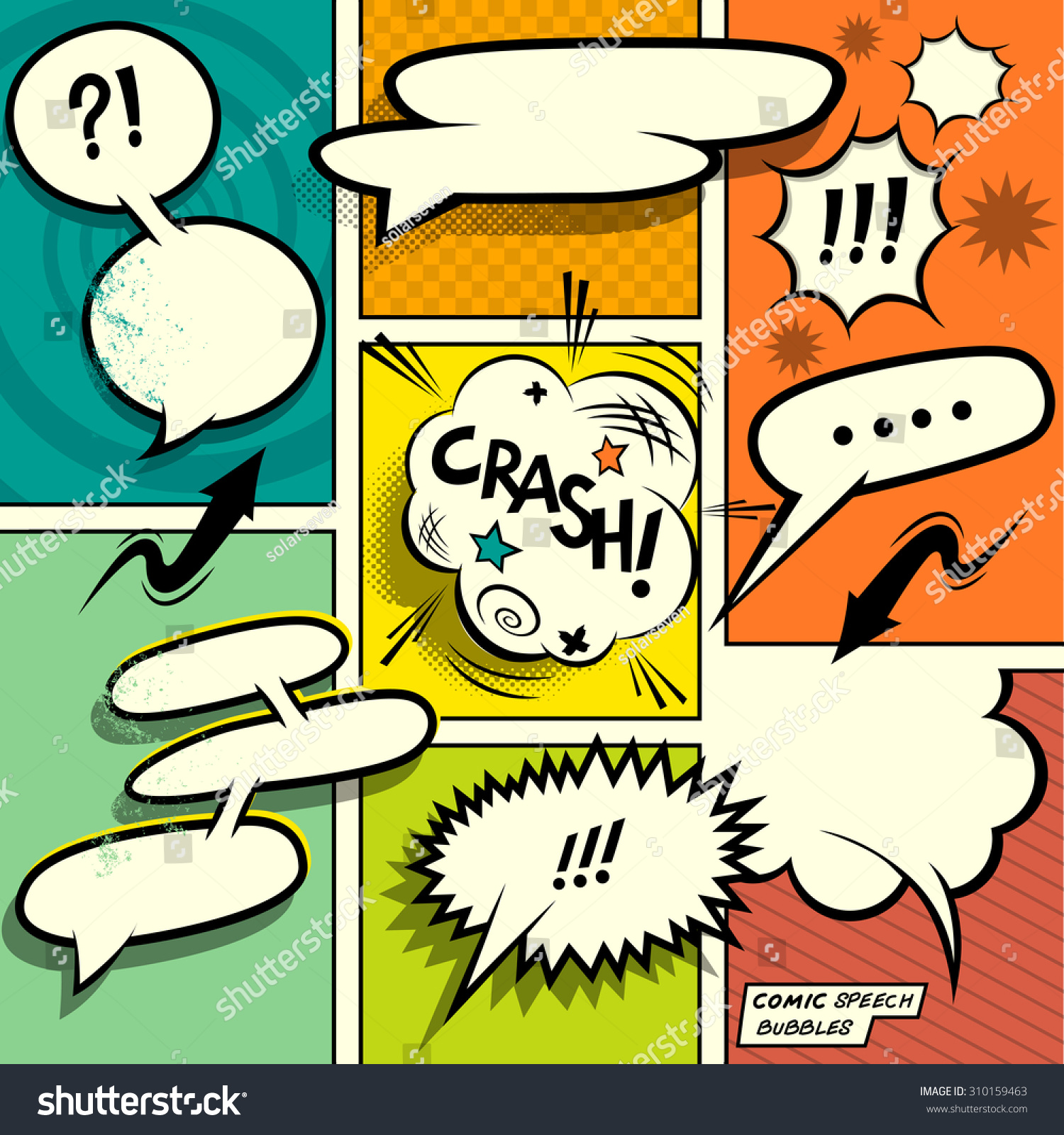 Set Colourful Retro Comic Speech Bubbles: เวกเตอร์สต็อก (ปลอดค่า ... Set Colourful Retro Comic Speech Bubbles: เวกเตอร์สต็อก (ปลอดค่า ...