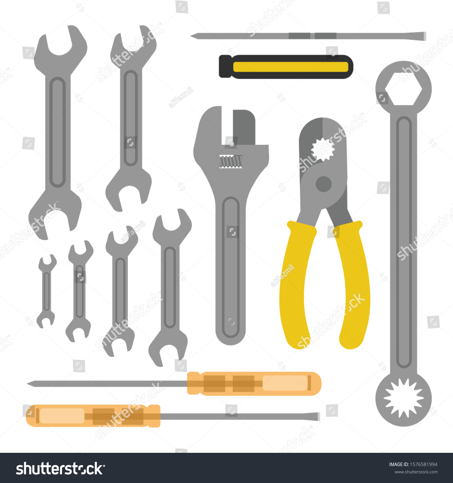 Set Toolkits Vector Stock Vector (Royalty Free) 1576581994